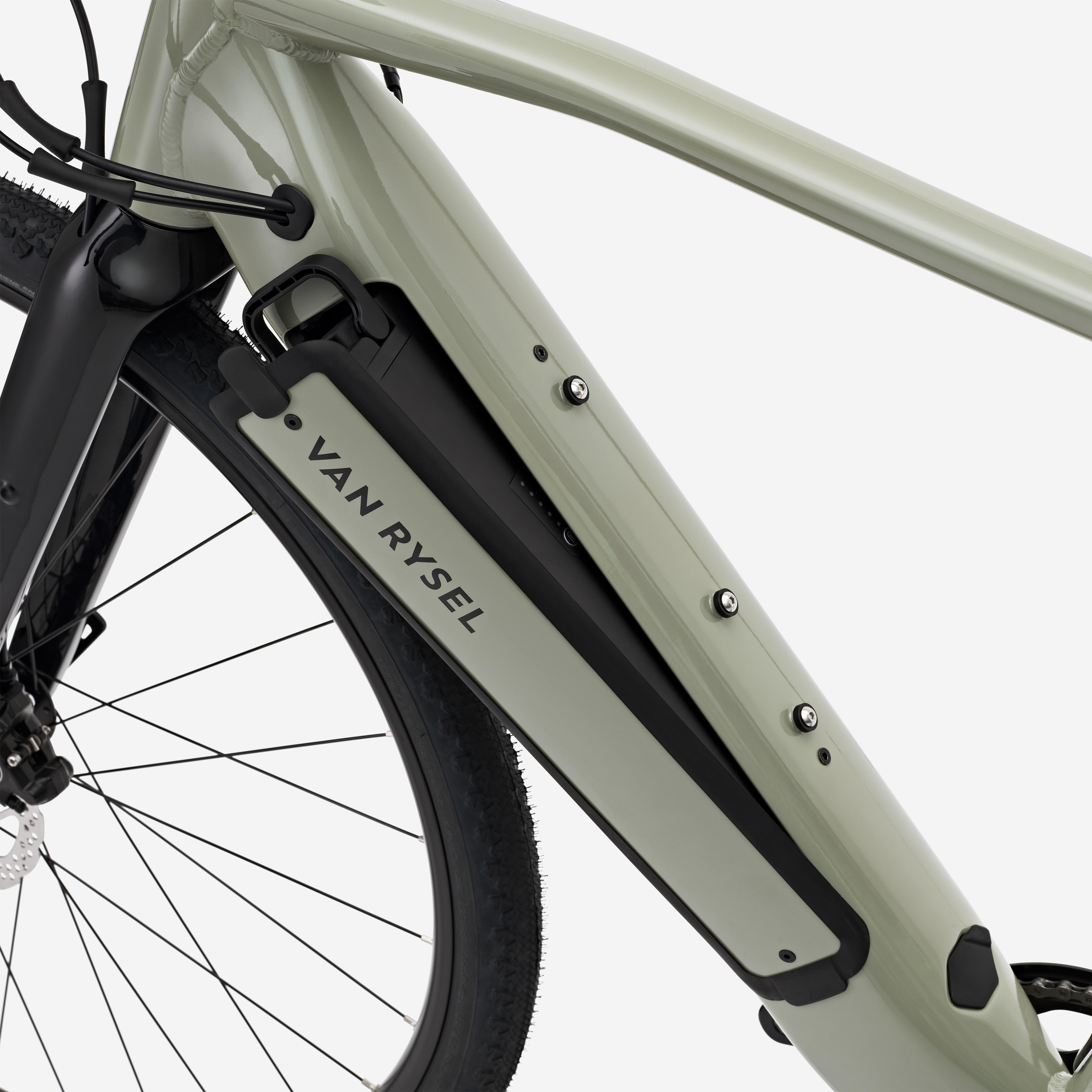 Electric gravel bike Shimano Cues 1x11s, E-GRVL AF Discover - Khaki ...