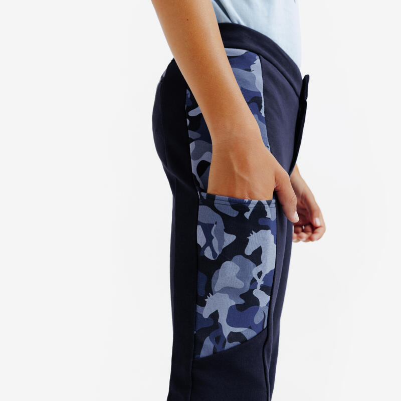 Pantalon équitation enfant MAGIC - print bleu FOUGANZA | Decathlon