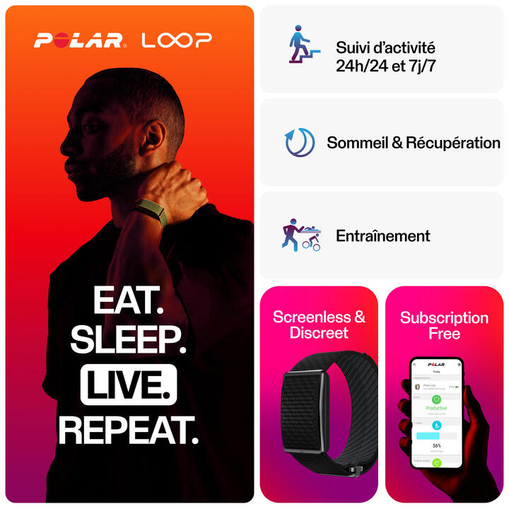 Bracelet Connecté Polar Loop Greige Sand POLAR | Decathlon