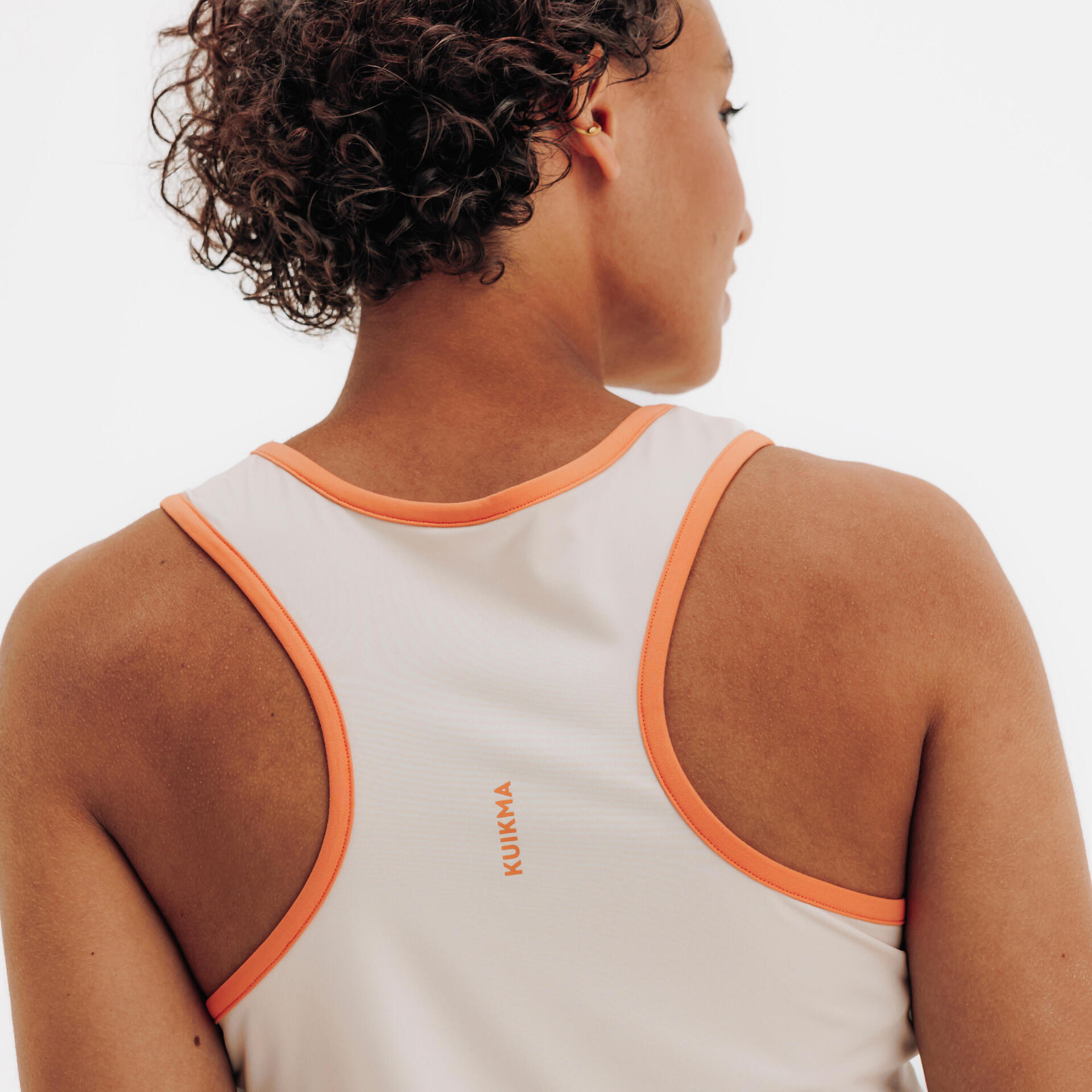 Débardeur de padel technique et respirant Femme Kuikma PTK Light Beige ...