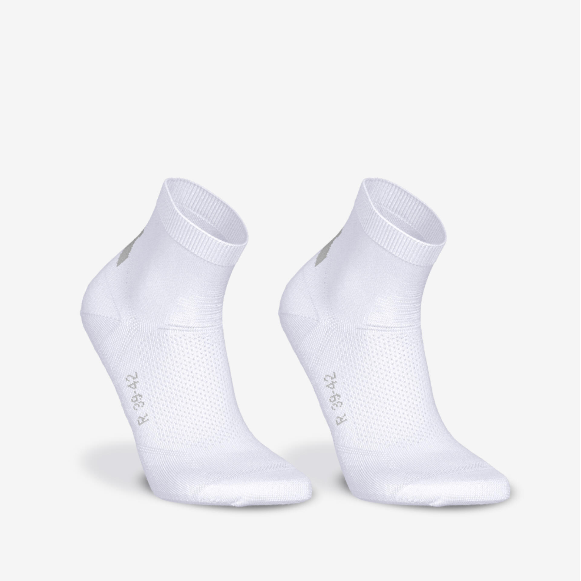 PACK OF 2 PAIRS OF RUN500 FINE CREW RUNNING SOCKS