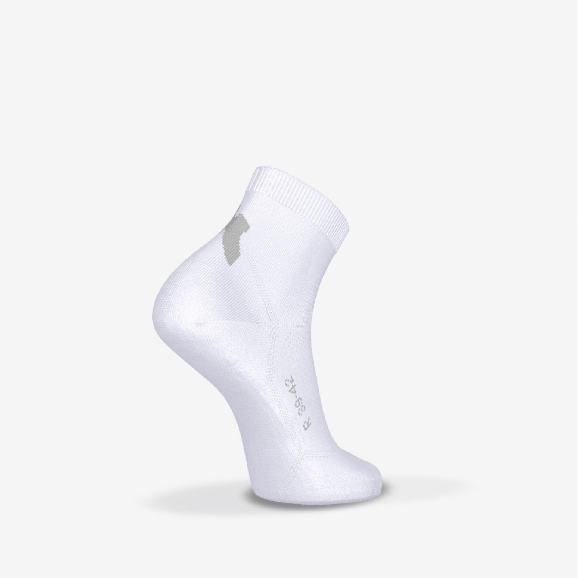 PACK OF 2 PAIRS OF RUN500 FINE CREW RUNNING SOCKS