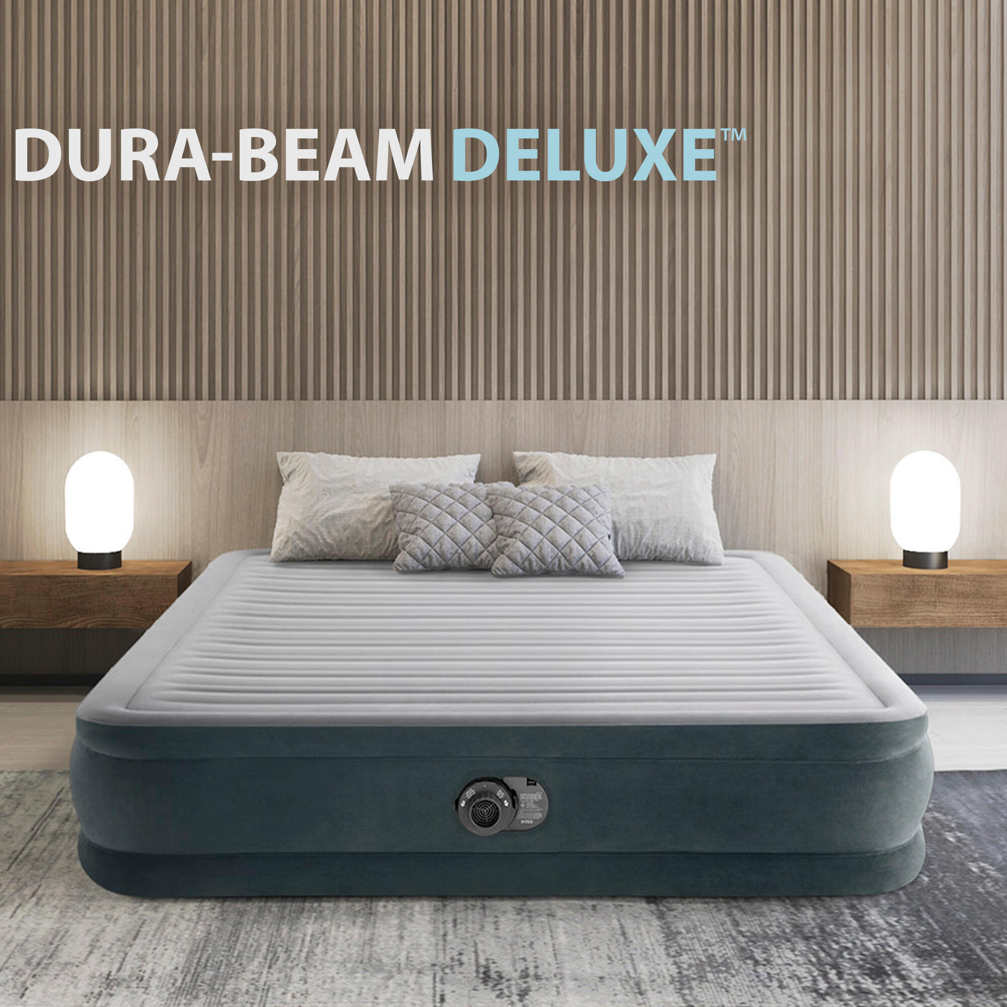 Colchón hinchable doble Talla L INTEX Dura-Beam Deluxe Comfort-Plush ...