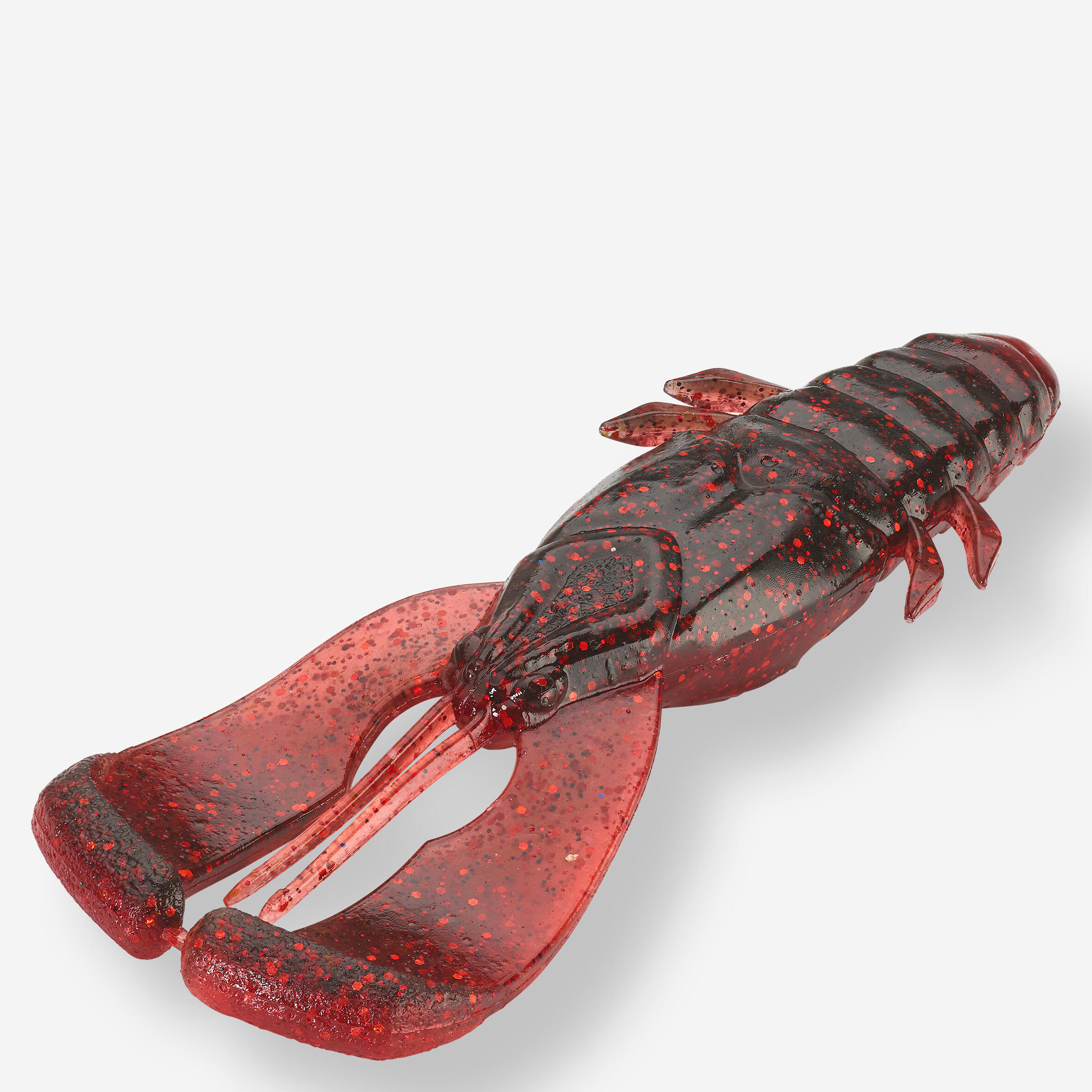 Leurre souple pêche avec attractant YUBARI PCRW 3,5" BLACK AND RED ...