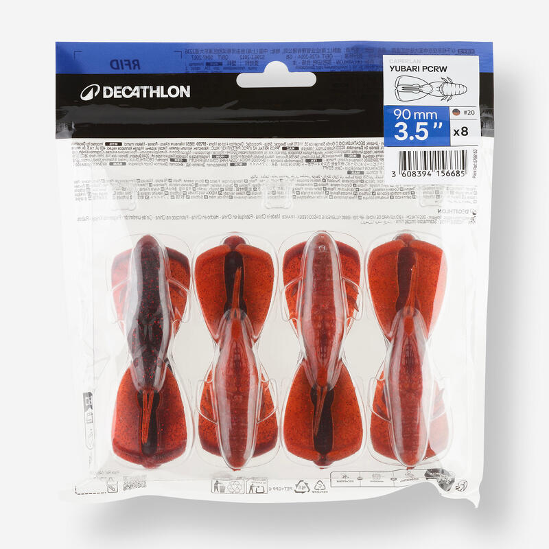 Leurre souple pêche avec attractant YUBARI PCRW 3,5" PUMPKIN BLUE ...