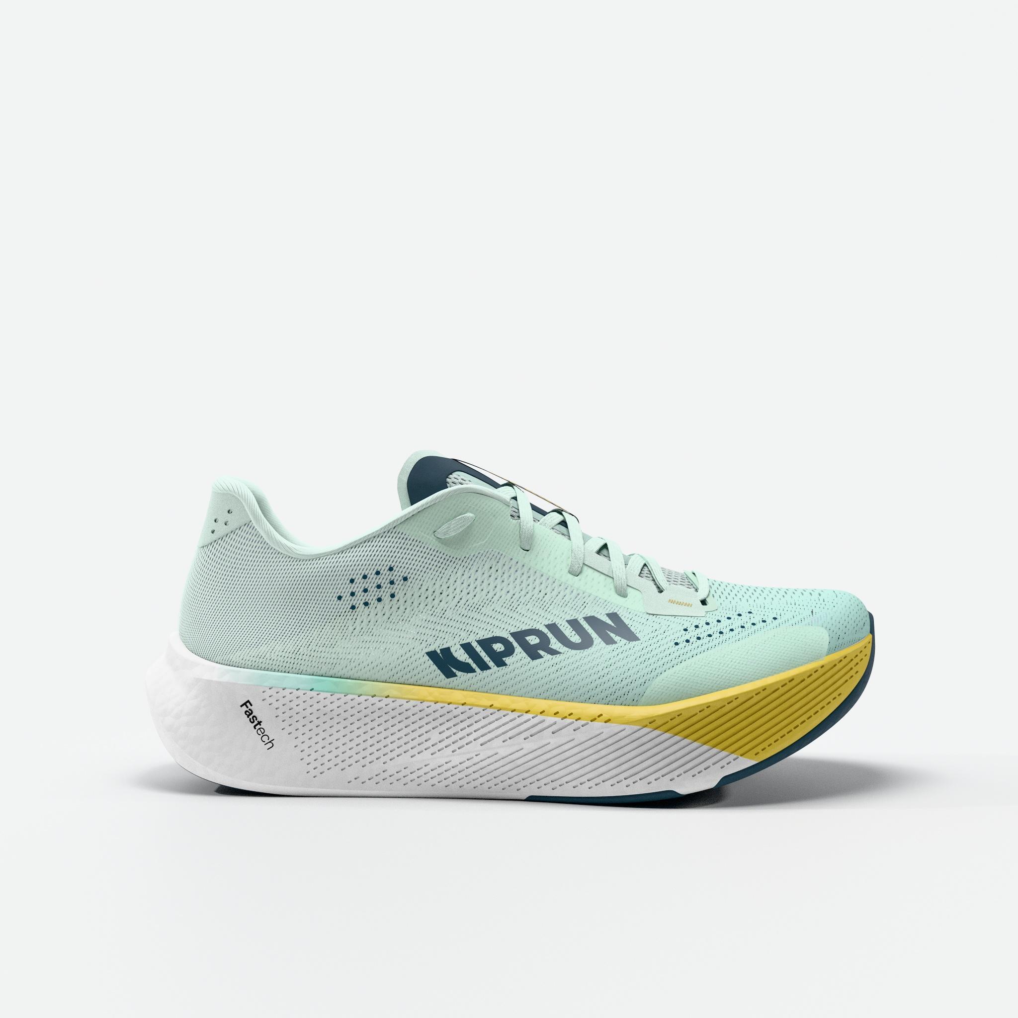 Kiprun Kipride Women's Road Running Shoes - Blue and Yellow KIPRUN ...
