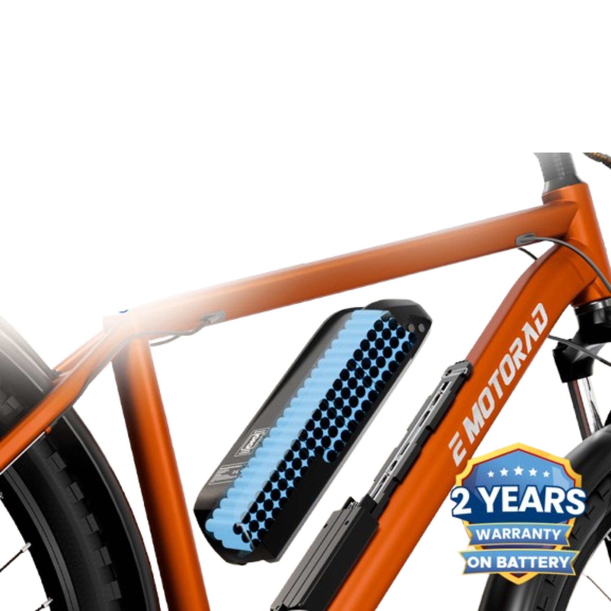 Bicicleta eléctrica montaña 27,5" Emotorad T-Rex Pro naranja EMOTORAD ...