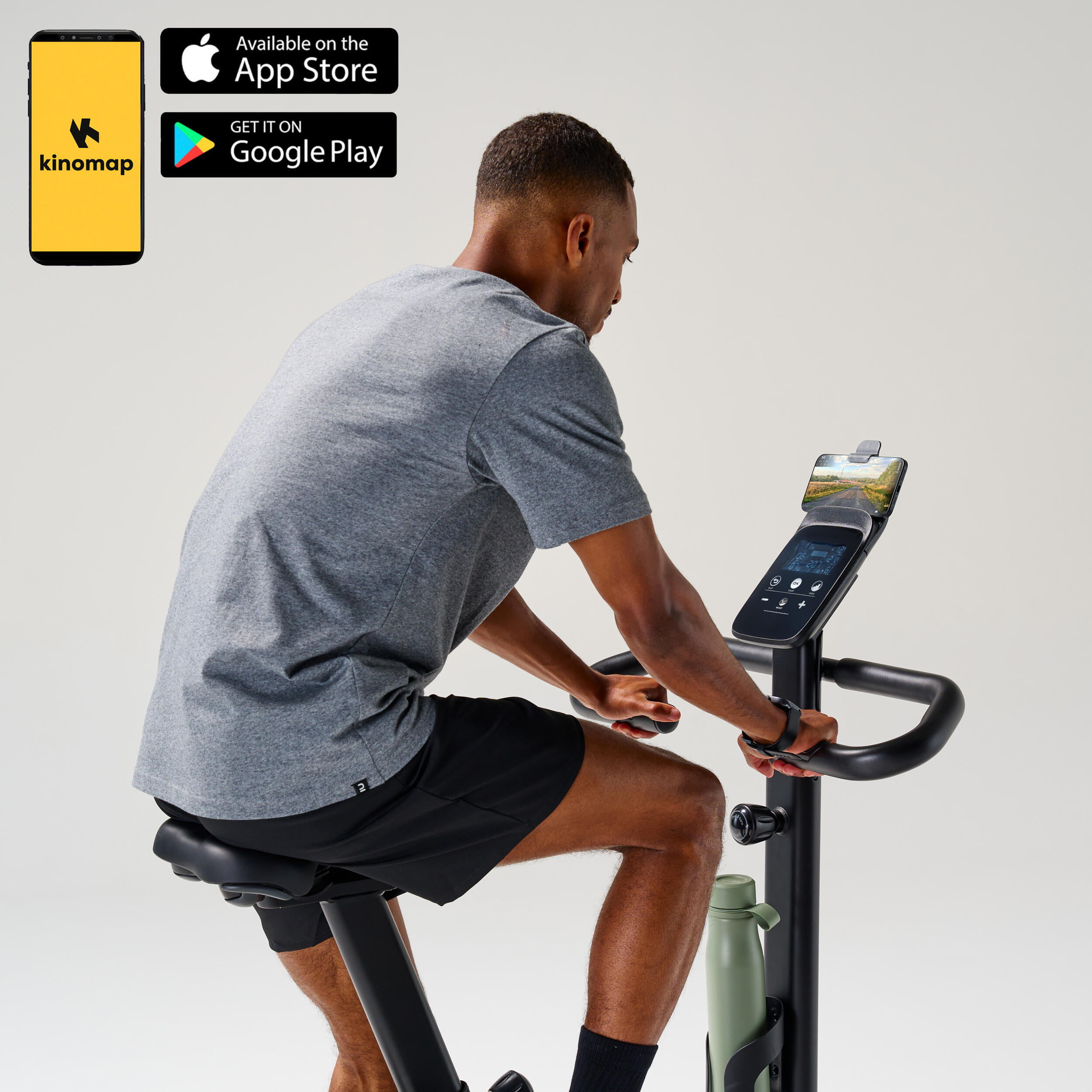 BICICLETA ESTÁTICA EB520 B RESISTENCIA MOTORIZADA - Decathlon