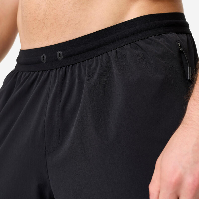 Short extensible de fitness, noir DOMYOS | Decathlon