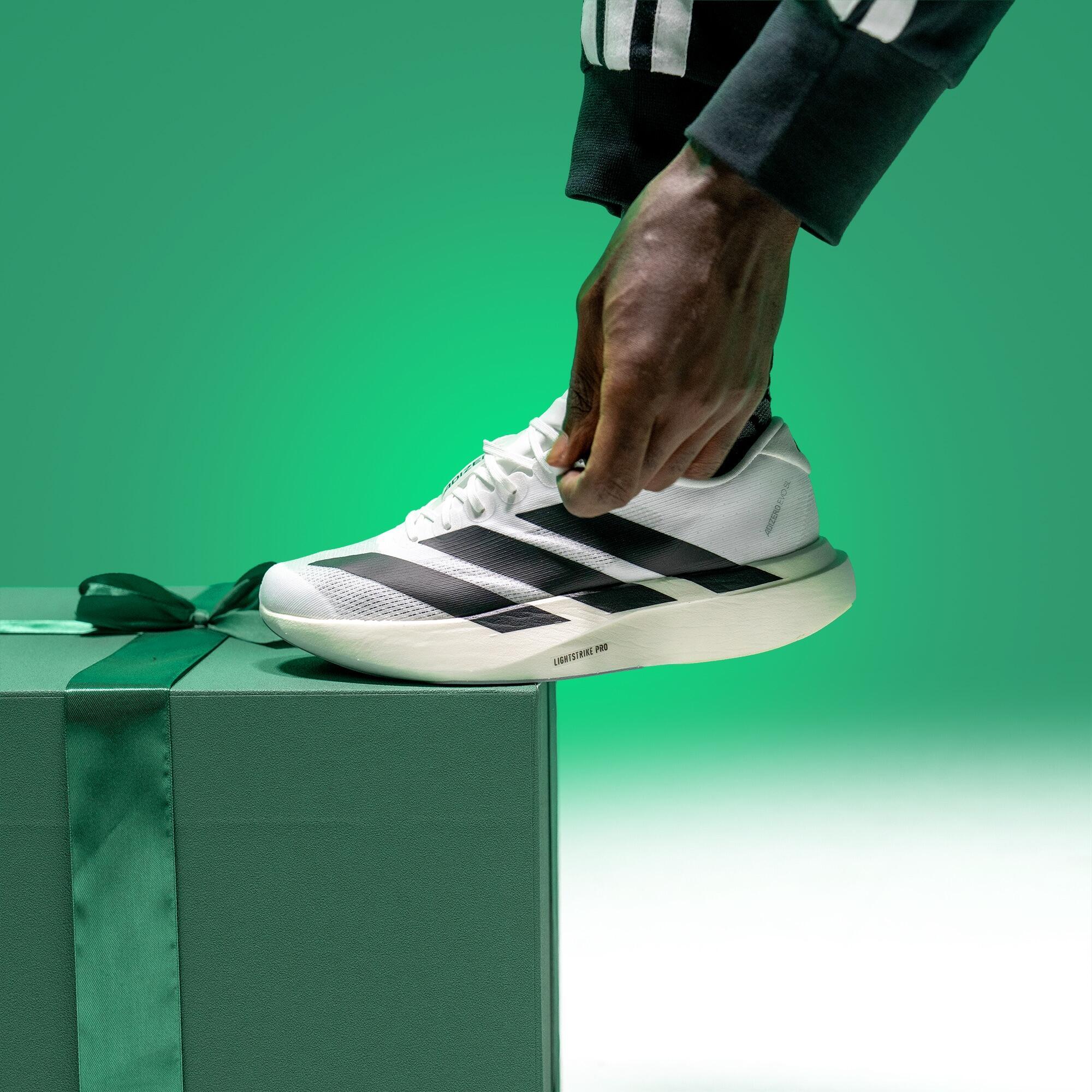 Scarpe running uomo ADIDAS ADIZERO EVO SL bianco-nero ADIDAS | Decathlon