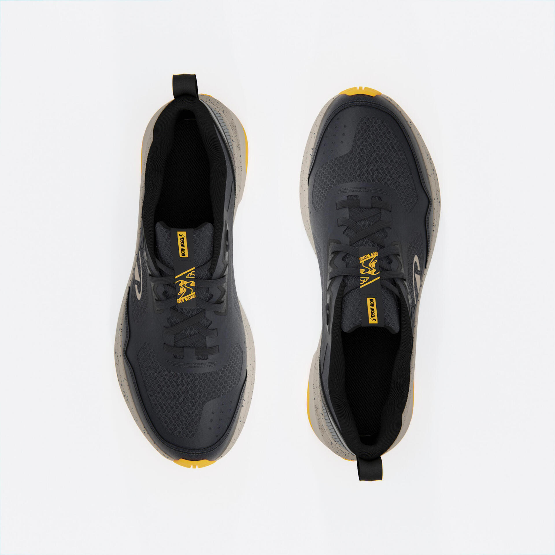 Men's Running and Trail Running Shoes - JF 190 GRIP - Blue/Mango