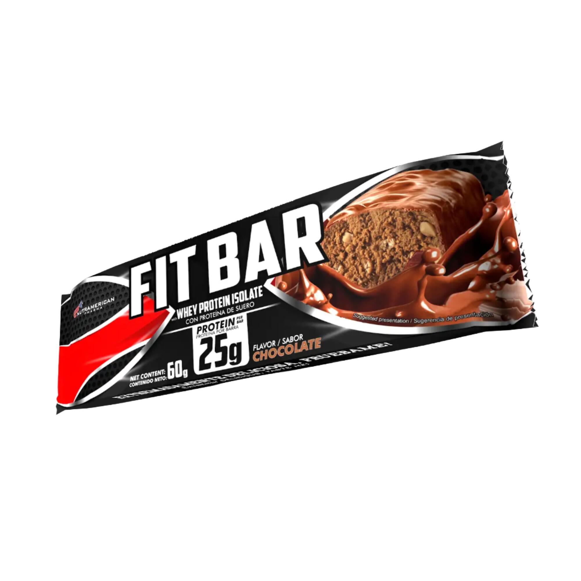 Barrita de proteínas FITBAR Chocolate - 25 g de proteínas - Decathlon