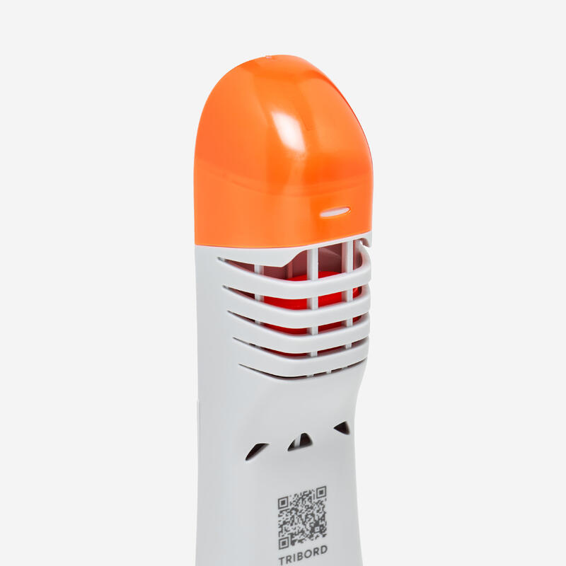 Маска Easybreath 900 для снорклінгу сіра/помаранчева - Decathlon