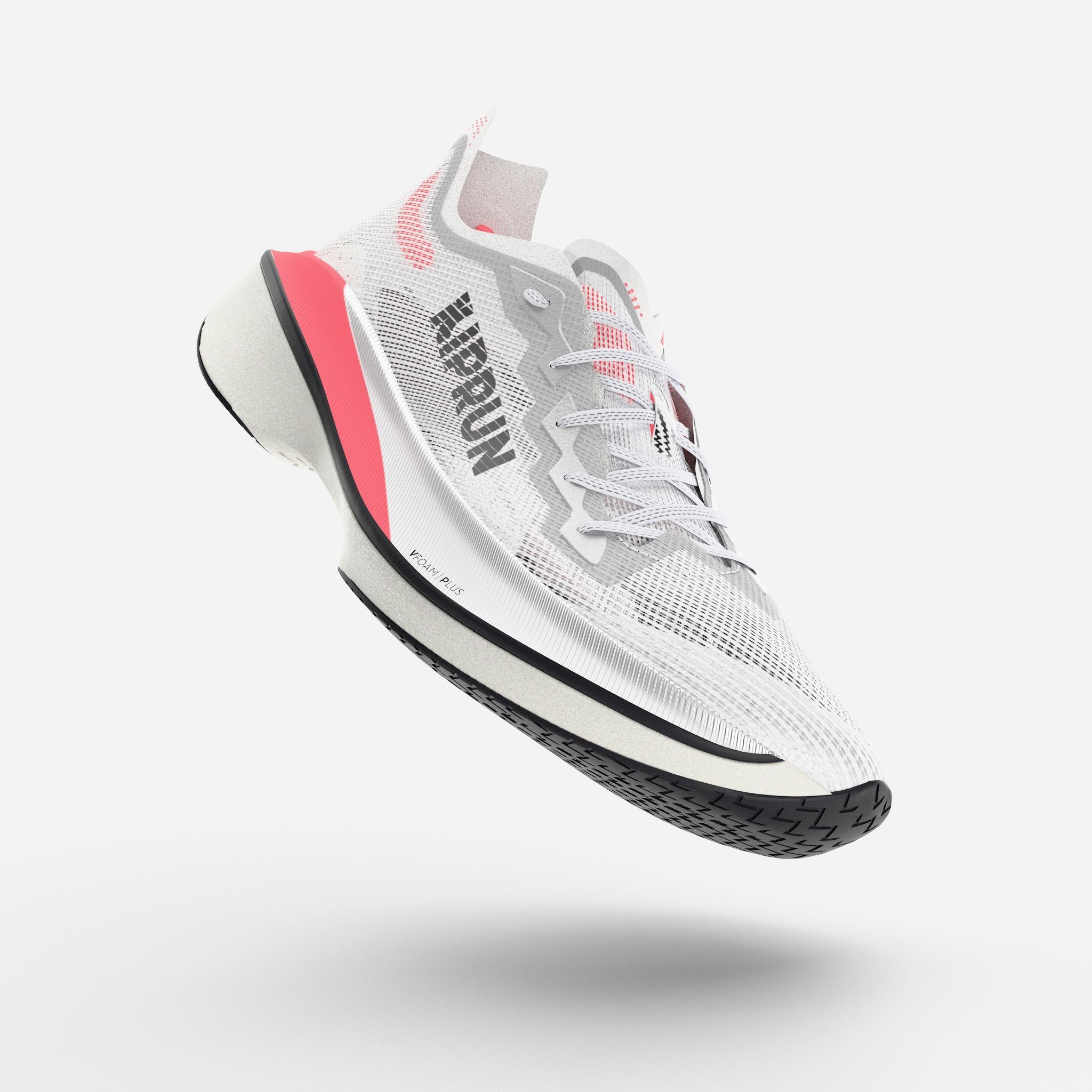 Kiprun KD900X LD2 Men's Running Shoes with Carbon Plate-White and Pink ...
