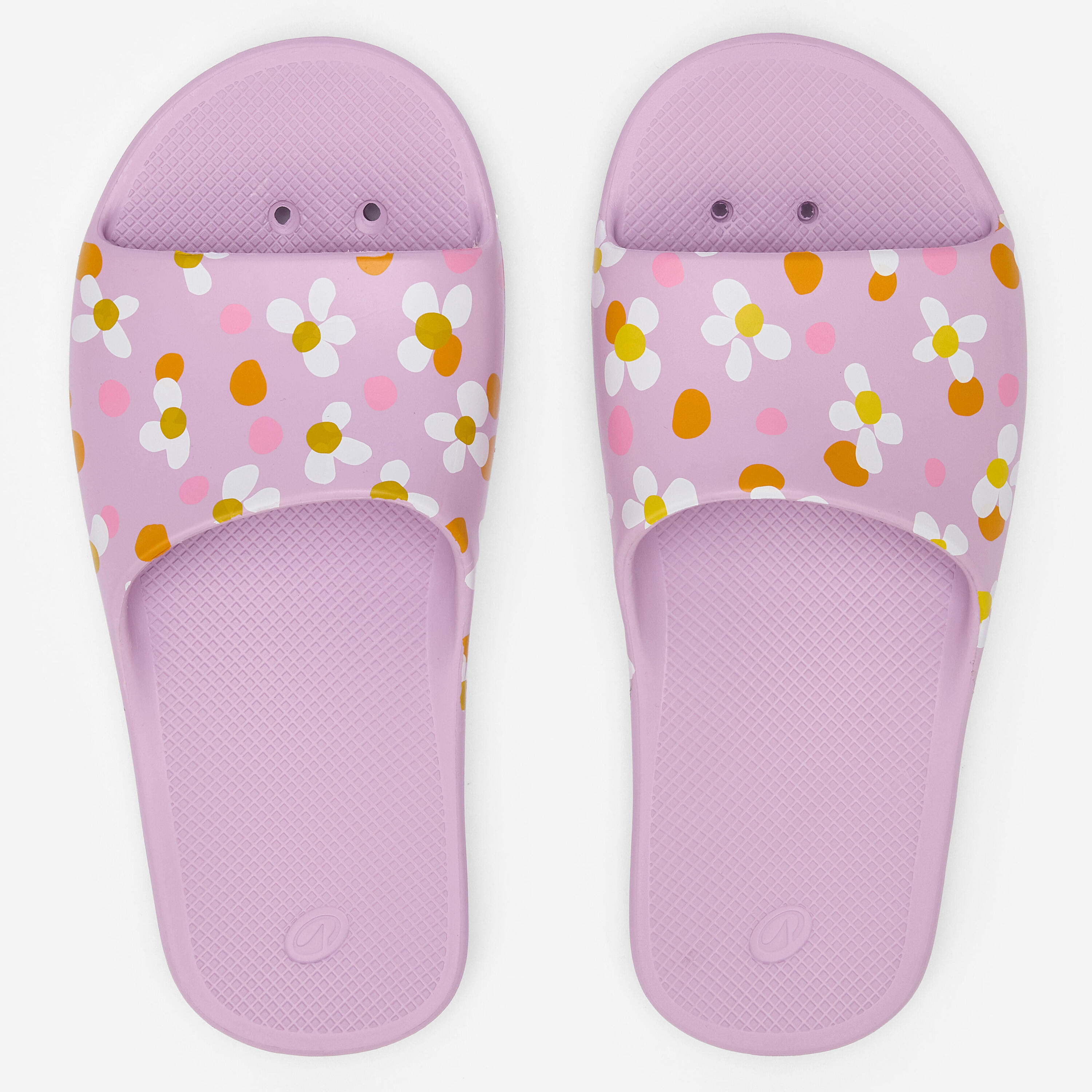 Chanclas Piscina Slap 500 Niños Violeta Flower | Decathlon