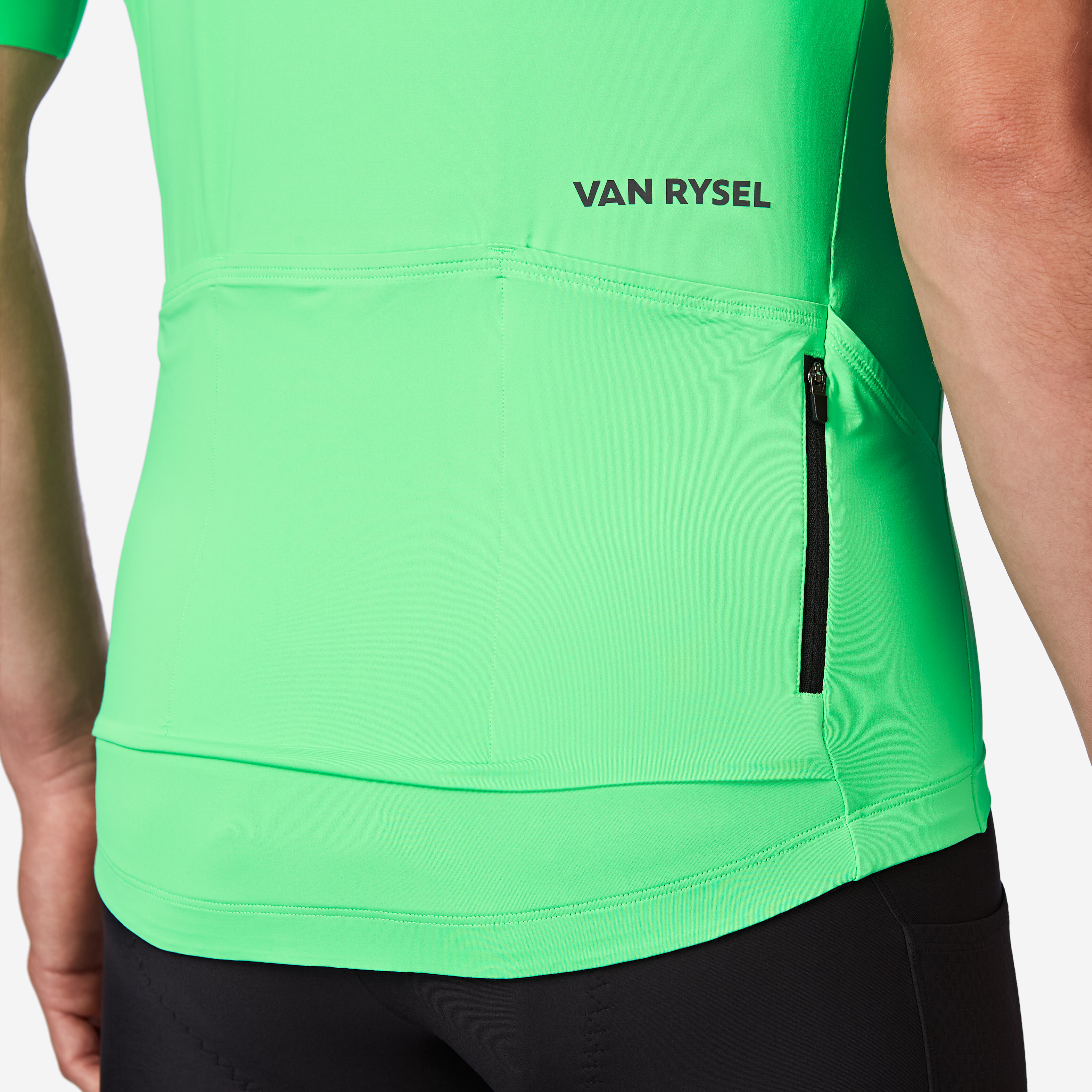 Pánsky dres EDR 2 na cestnú cyklistiku krátky rukáv zelený - Decathlon