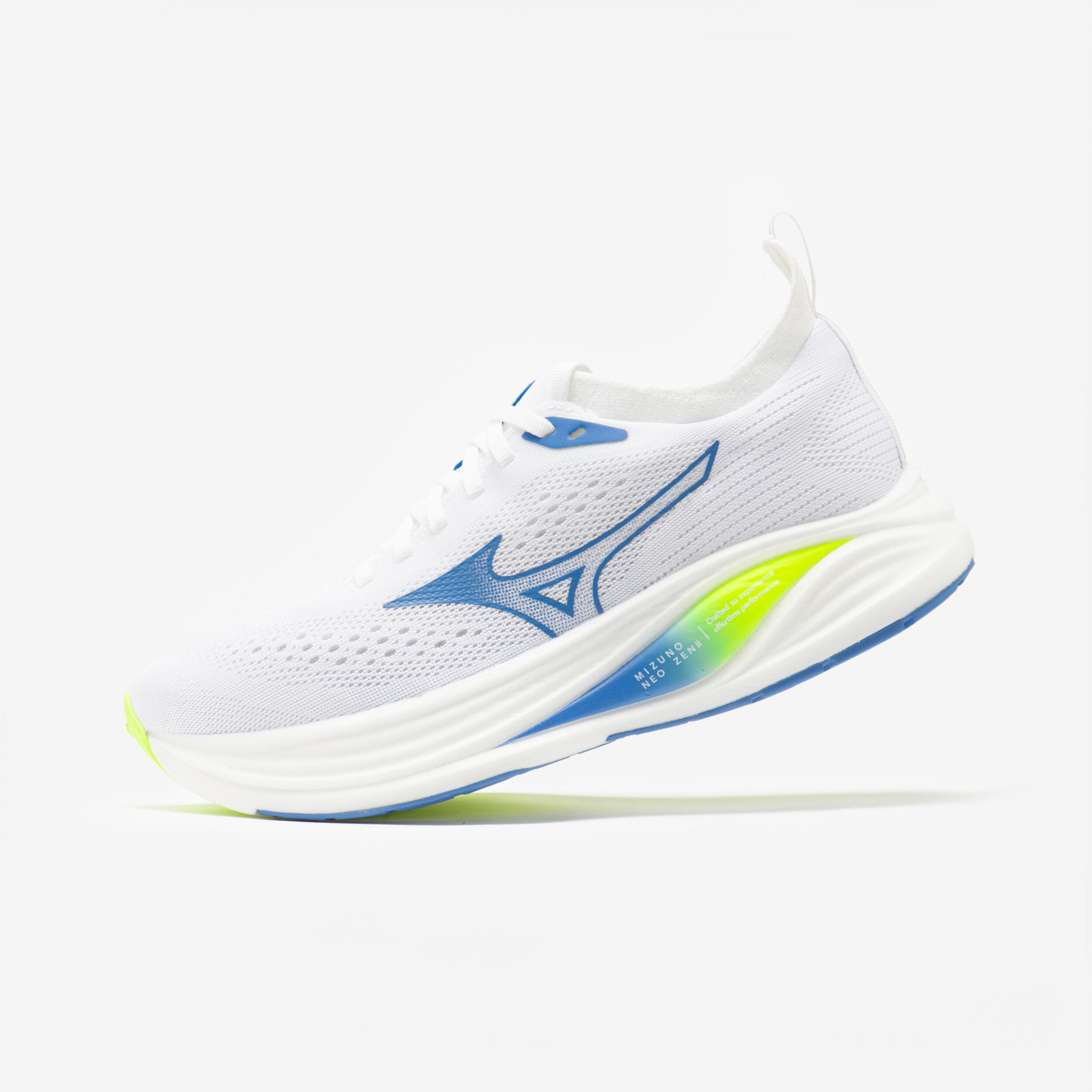 Naiste jooksujalatsid Mizuno Neo Zen 2, valge/sinine - Decathlon