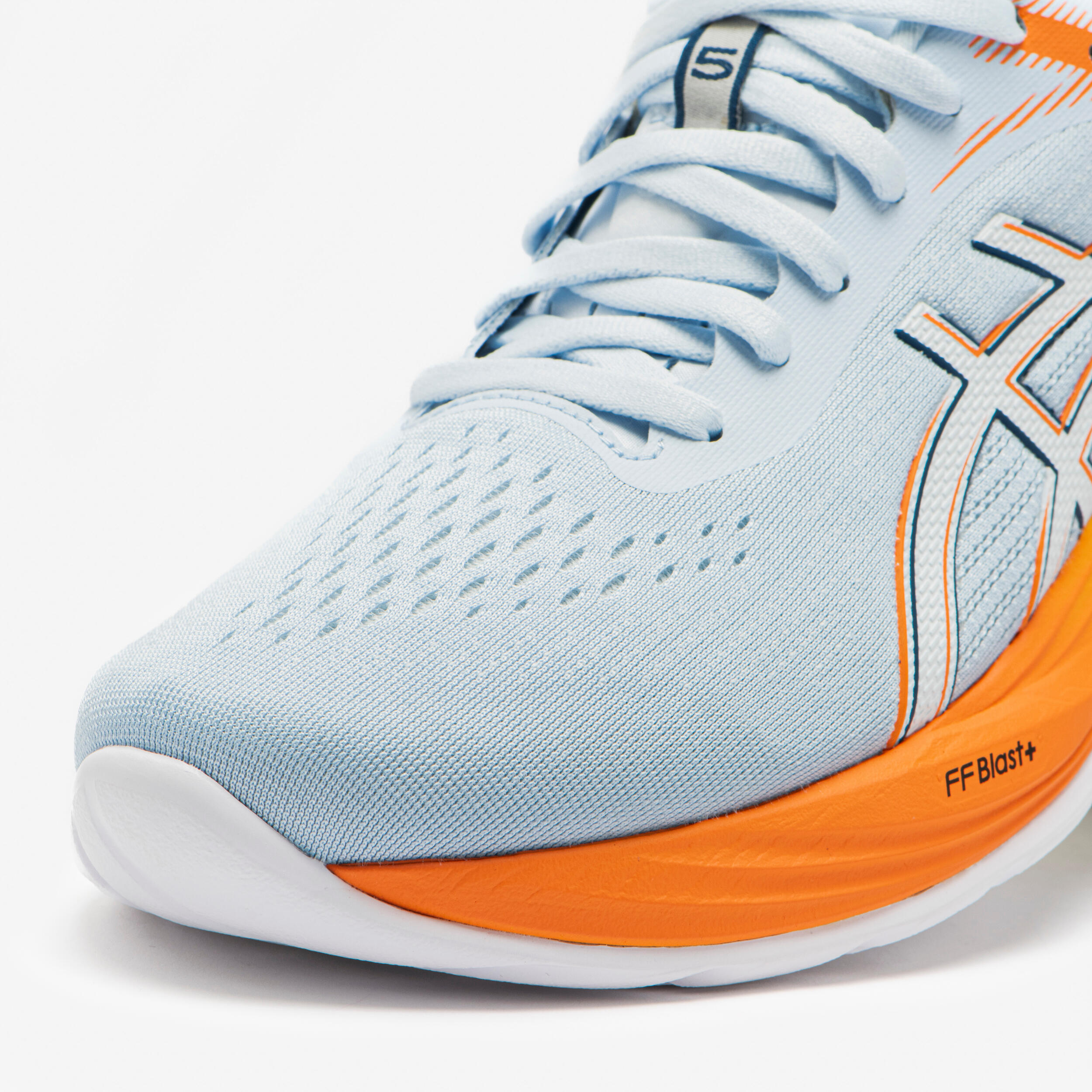 Zapatillas running hombre, Asics Gel Stratus 5 gris y naranja | Decathlon