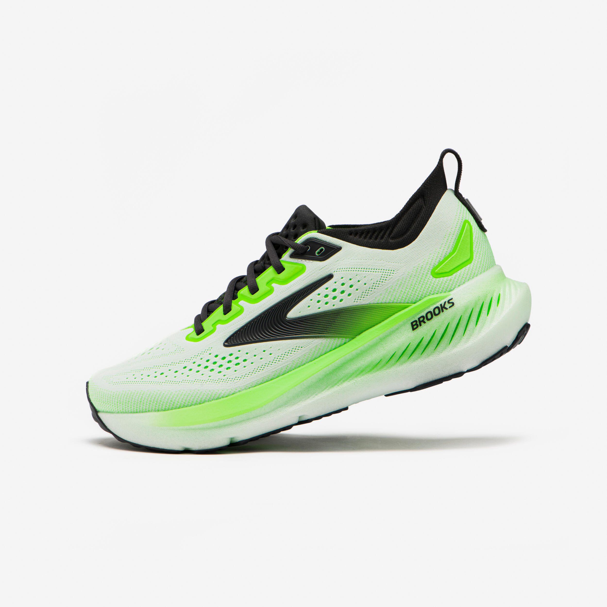 Vyriški bėgimo bateliai „Brooks Glycerin 23“, pilki, žali - „Decathlon“