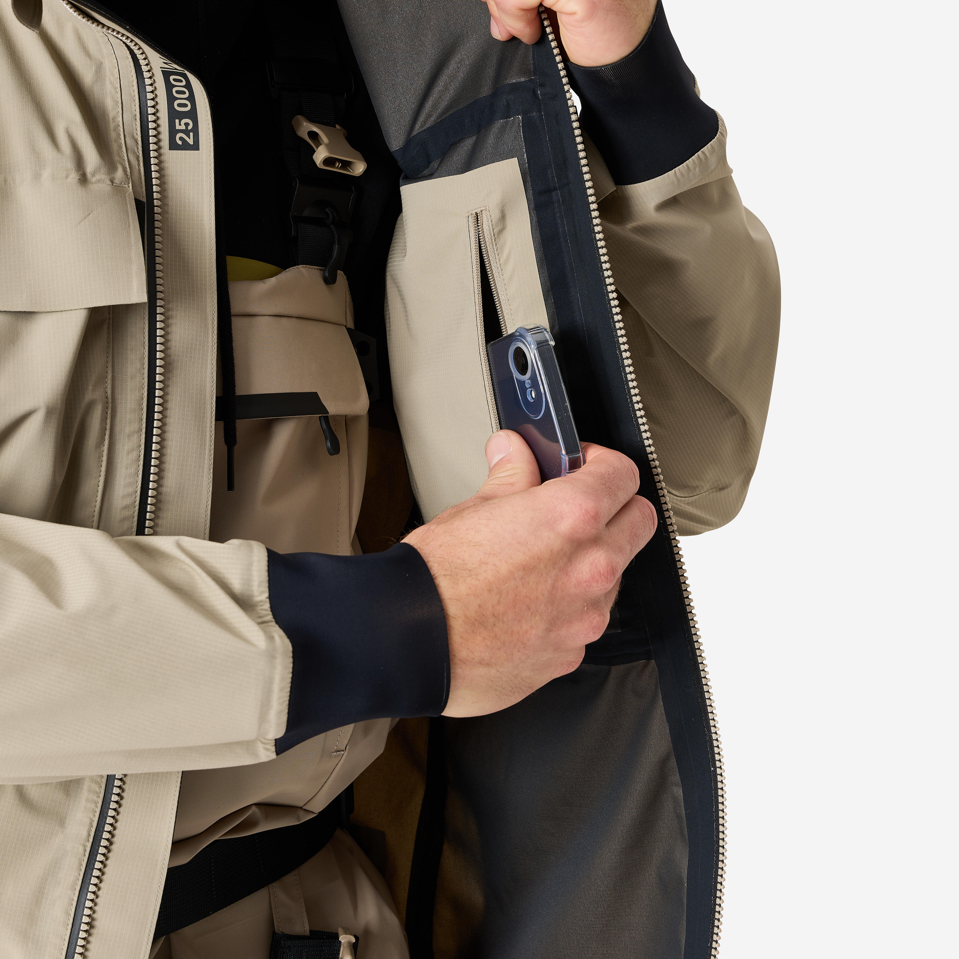 Ultra light fishing jacket 900 waterproof 25,000 mm - Decathlon
