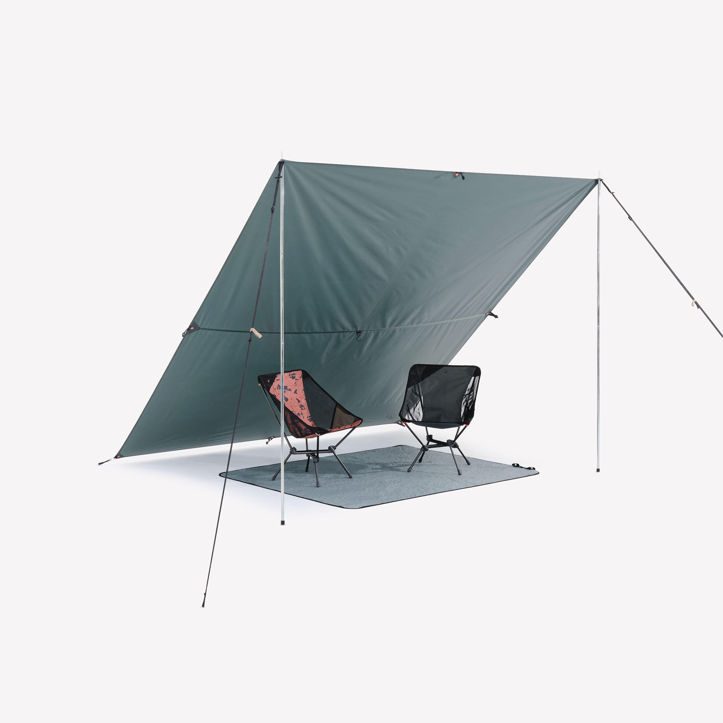 Multi-purpose camping shelter tarp - size L - Decathlon