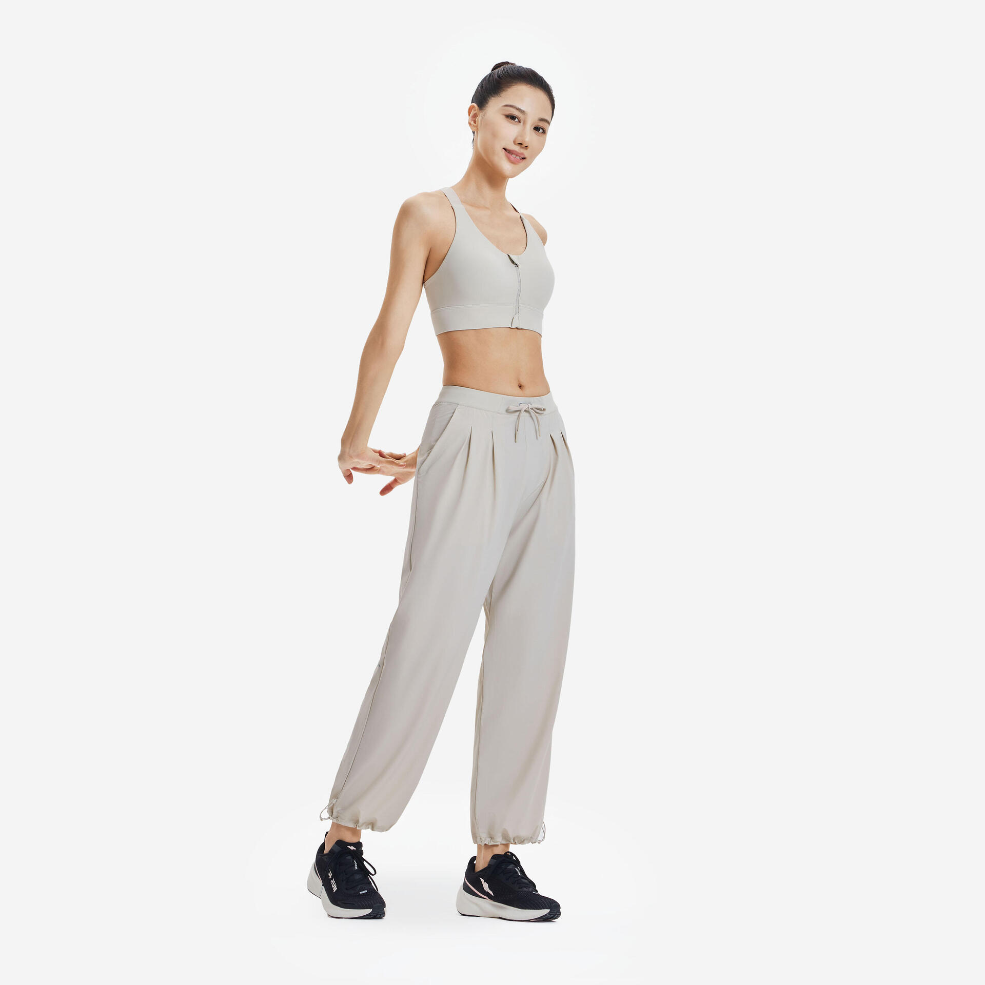 WOMEN RUN DRY COOLING PANT 500 CN SAND