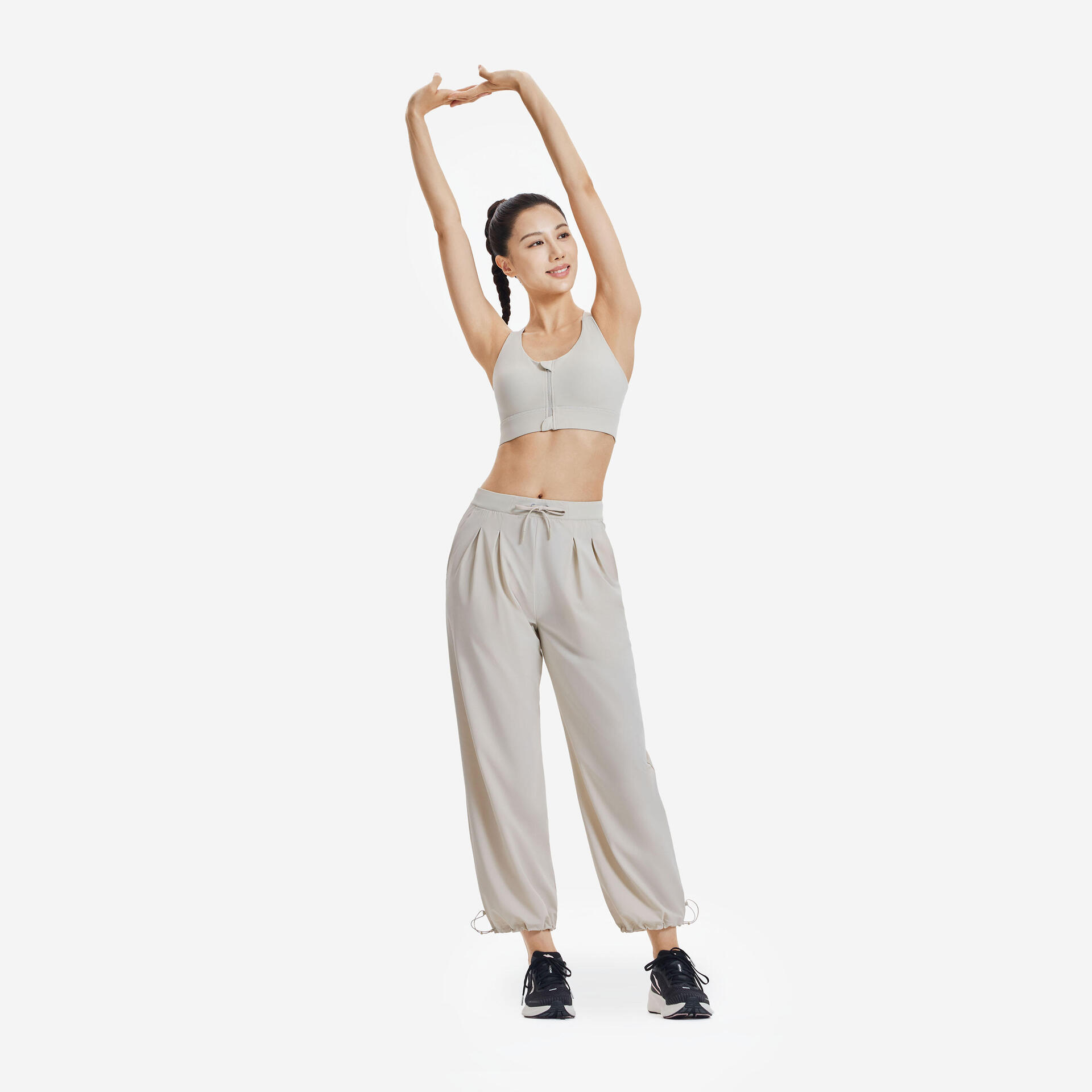 WOMEN RUN DRY COOLING PANT 500 CN SAND