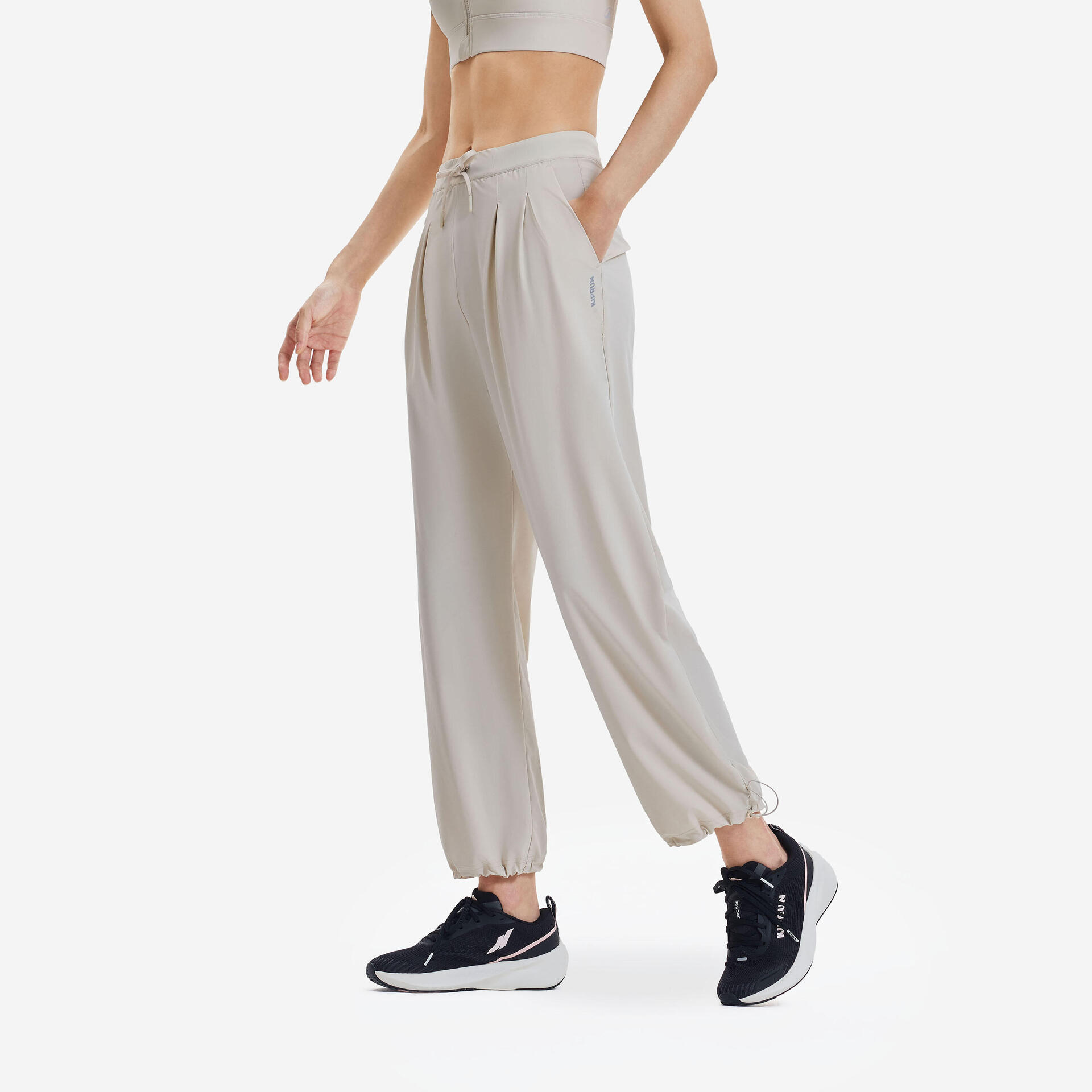 WOMEN RUN DRY COOLING PANT 500 CN SAND