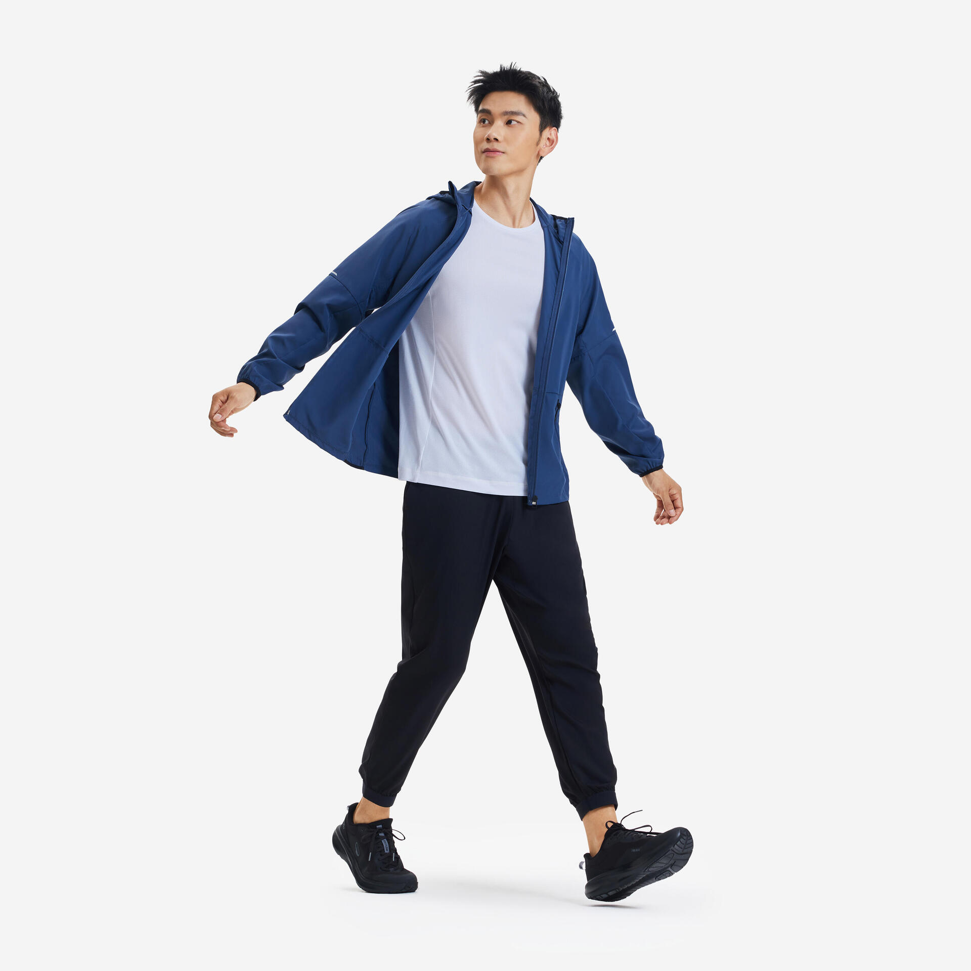 Jacket wind & sun protect Man, Kiprun WIND 100 abyss blue