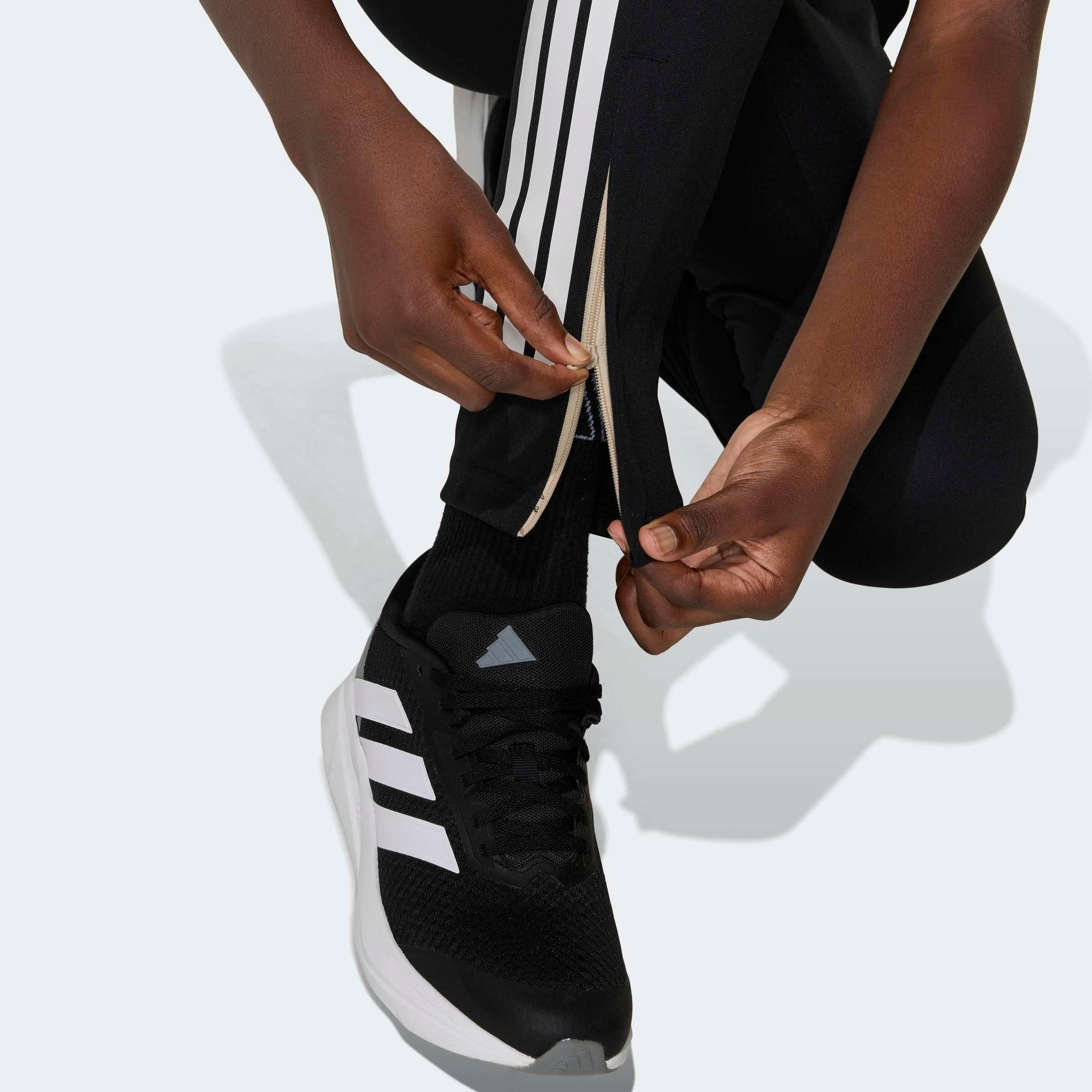 Kids' Training Bottoms Sereno 26 - Black/White ADIDAS | Decathlon