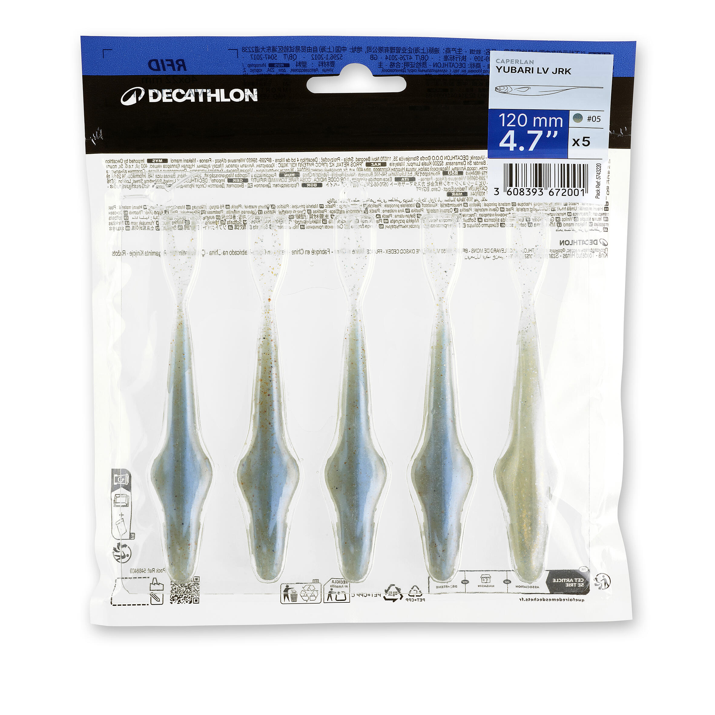 Gummifisch Yubari LV JRK 12 cm mit Lockstoff Blaurücken Sharpshooting ...