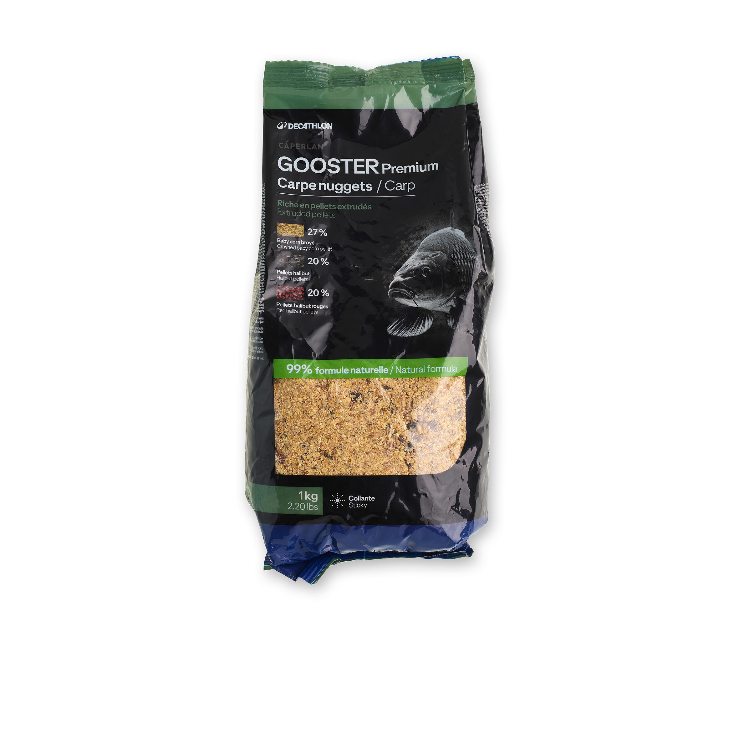Gooster premium carp fishing ground bait nuggets 1 kg - Decathlon