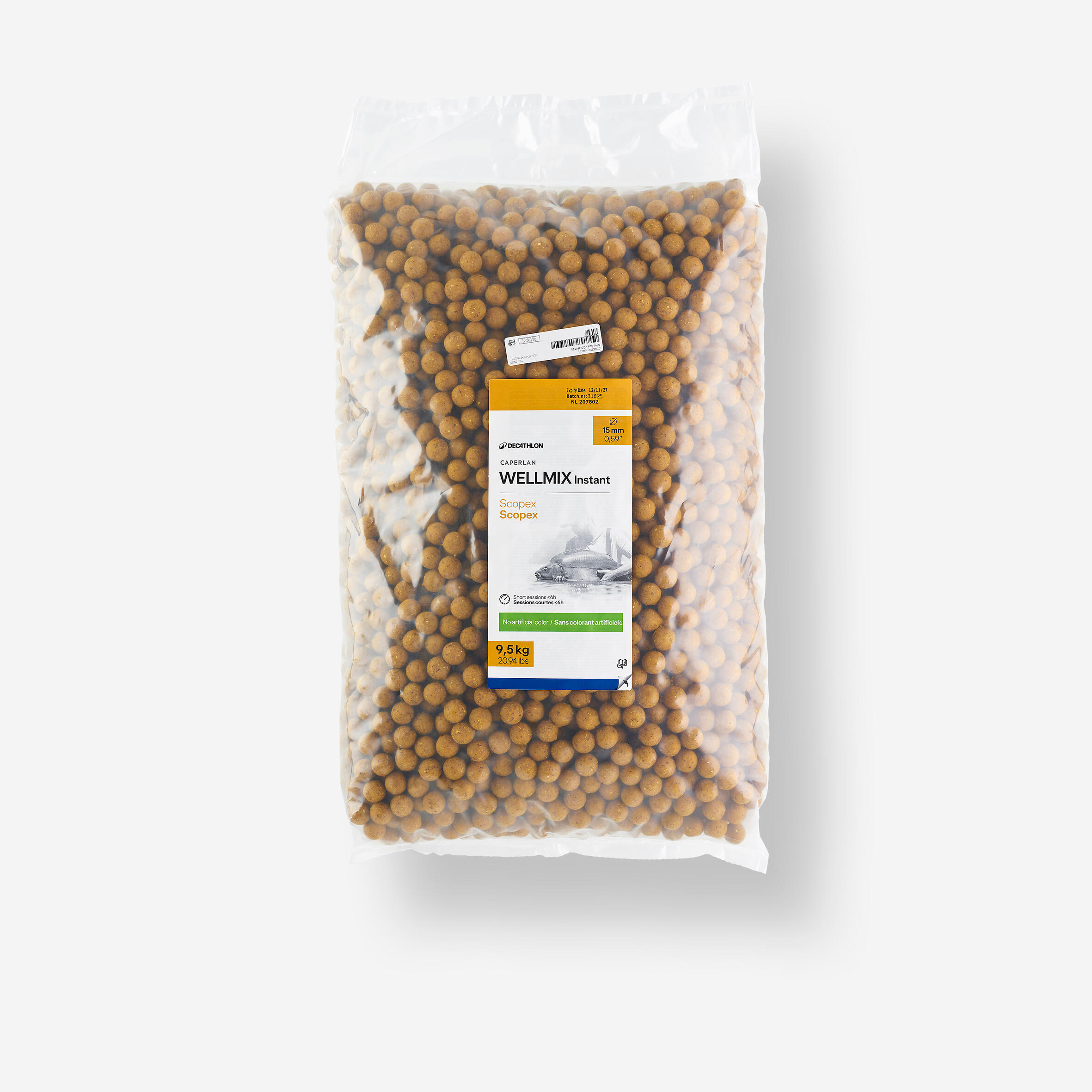 Carp fishing boilies Wellmix Instant 15mm 9.5kg Scopex - Decathlon