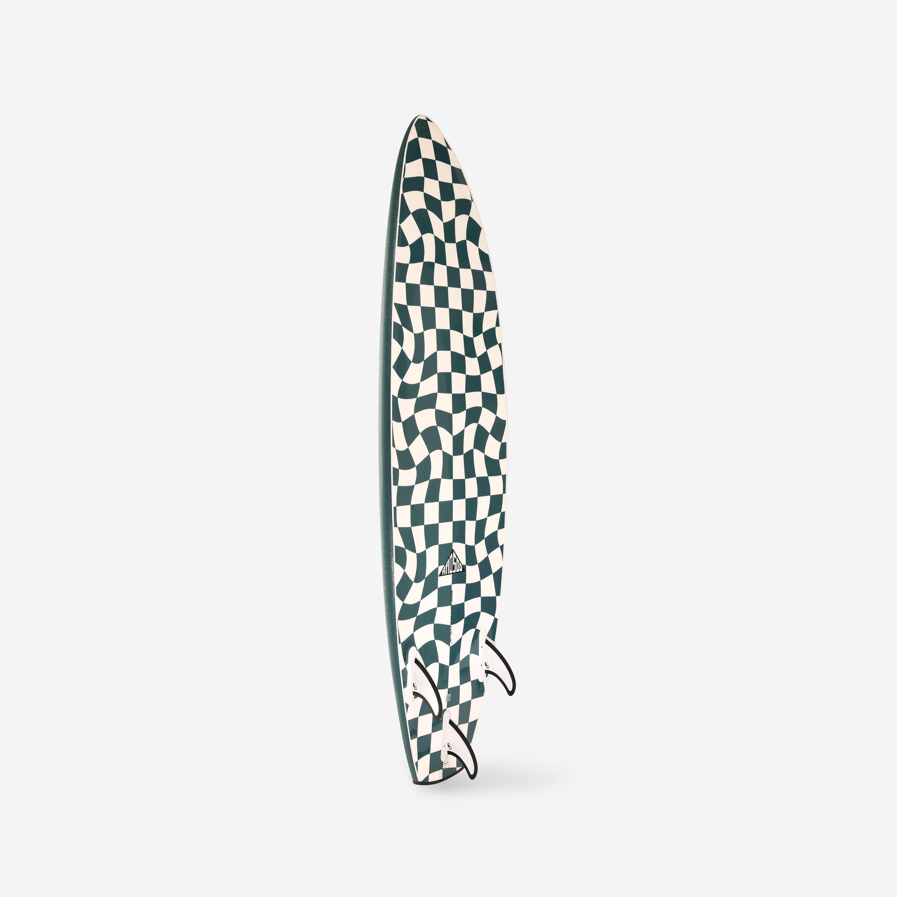 Surfbrett aus Schaumstoff Shortboard 6'2, 500 Soft RAD tannengrün ...
