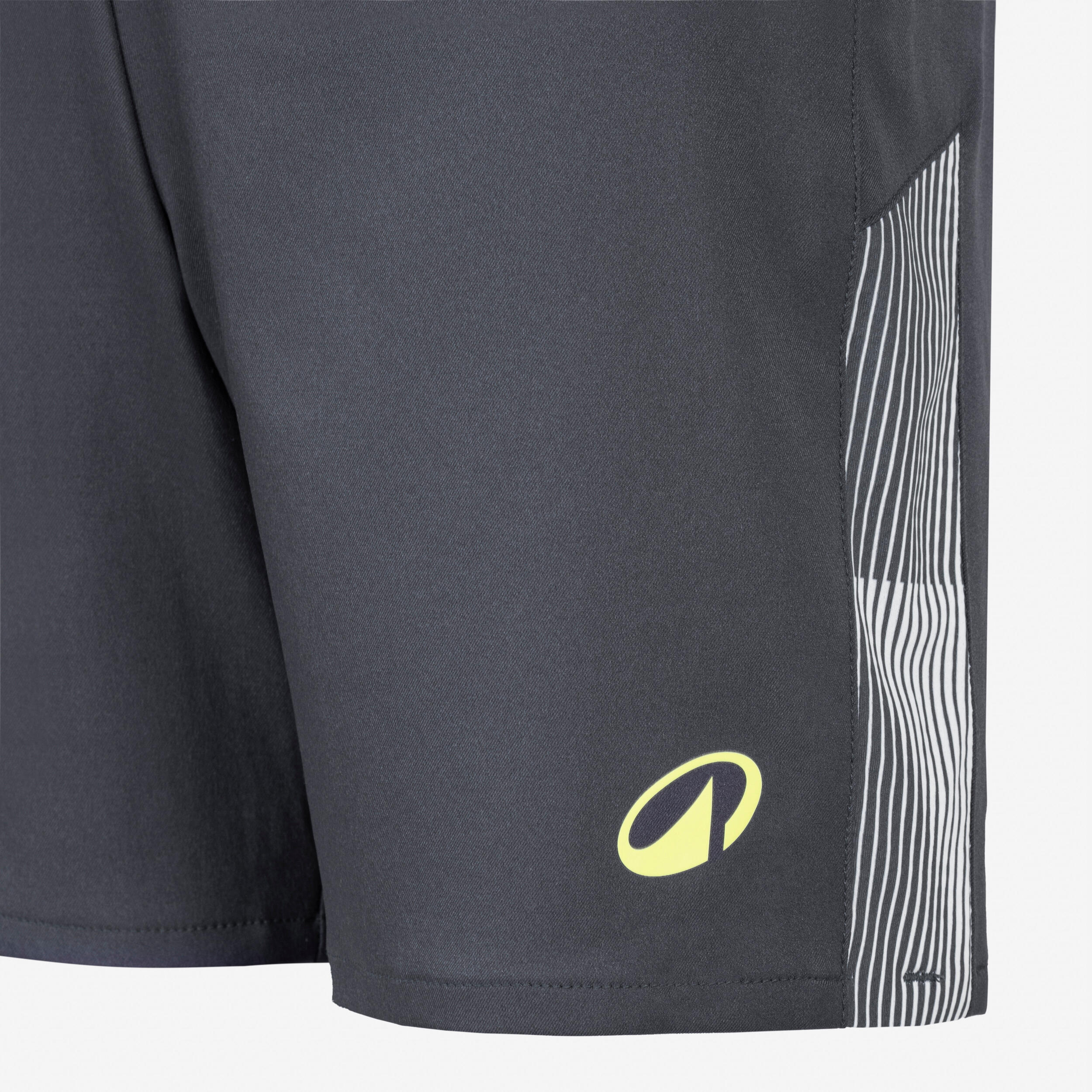 Voetbalshort voor kinderen Viralto Dope grijs en ivoorkleurige band ...