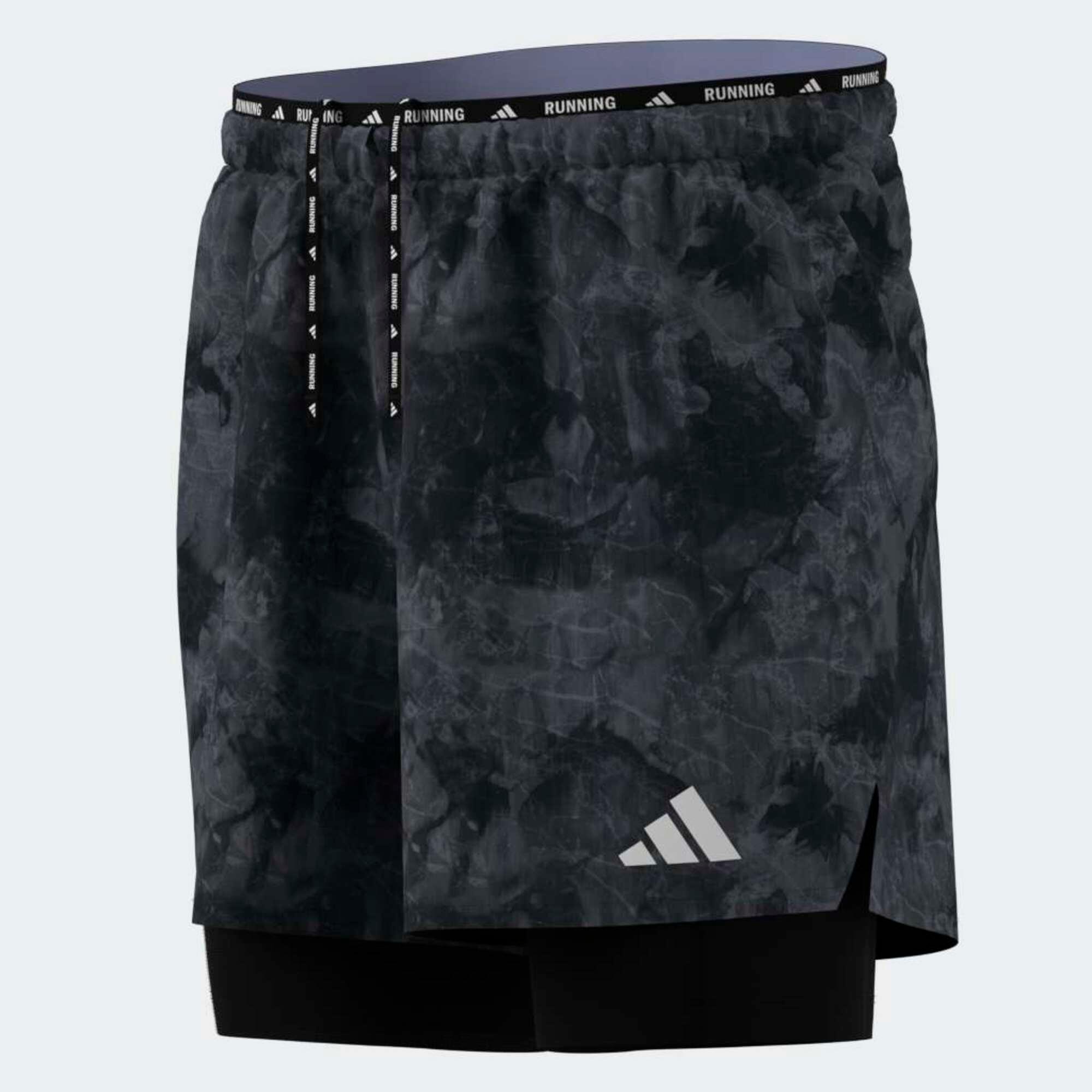 ADIDAS ADI365 bežecké šortky 2 v 1 čierne - Decathlon
