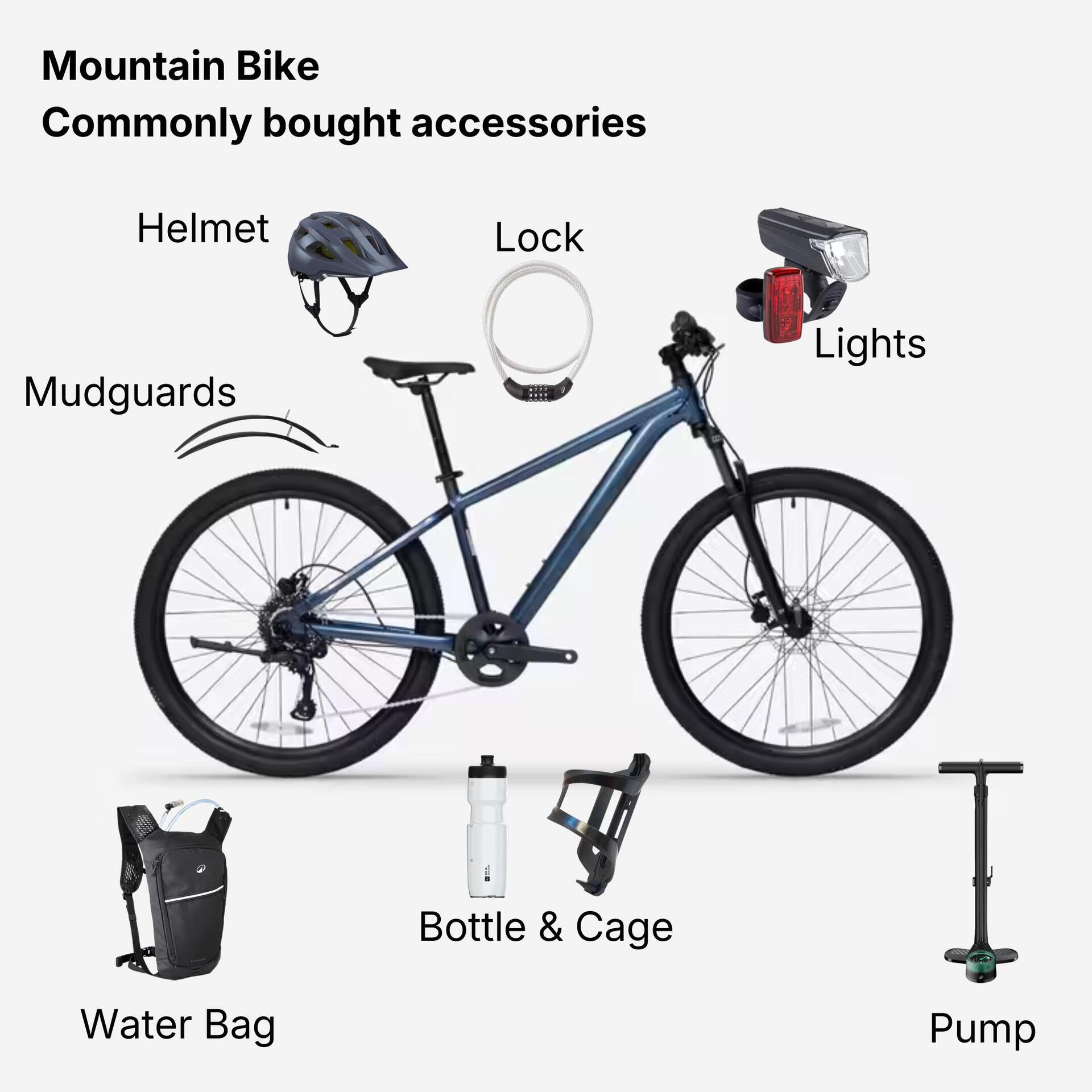 Mountain Bike EXPL 100 8-Speed 27.5 Inch - Blue MTB