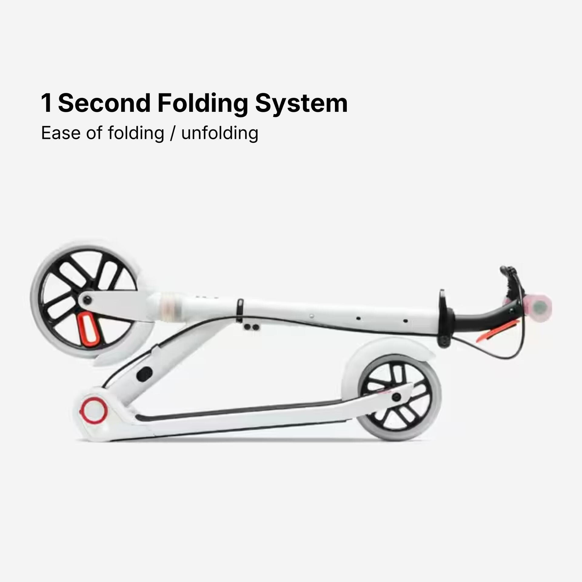 Kids' Scooter M900 - Lunar Grey & Touch of Red