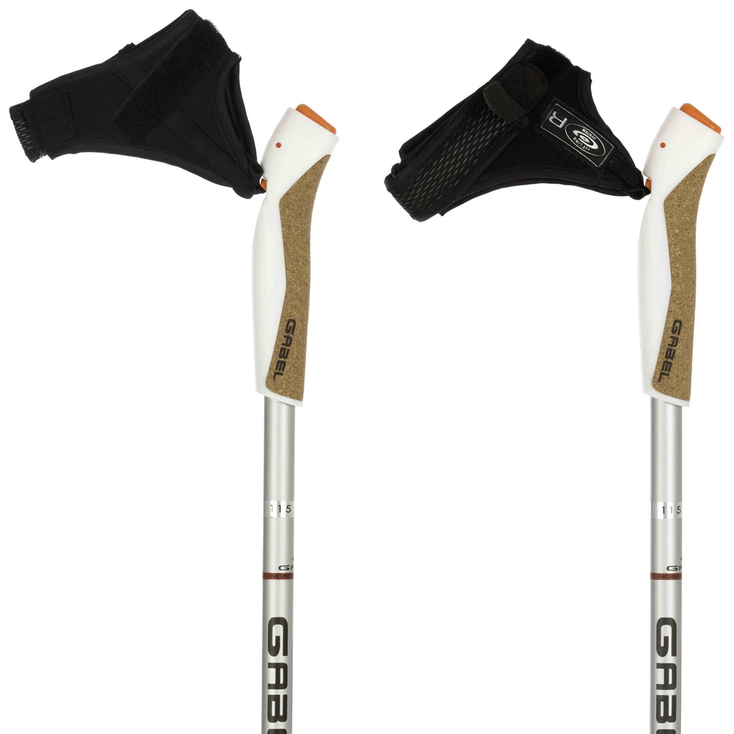 Gabel X-5 Nordic Walking Poles - Black/Grey - Decathlon