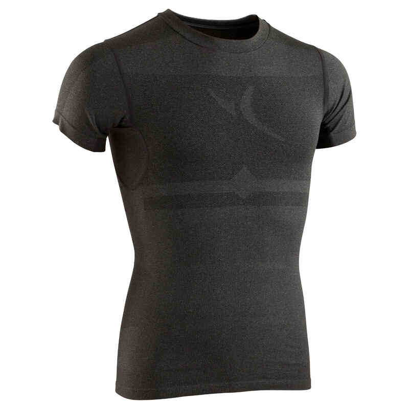 Bodybuilding Compression T-shirt - Dark Grey - Decathlon