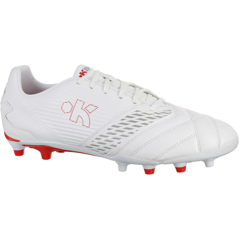 Density 300 FG Adult Football Boots - Dry Pitch White