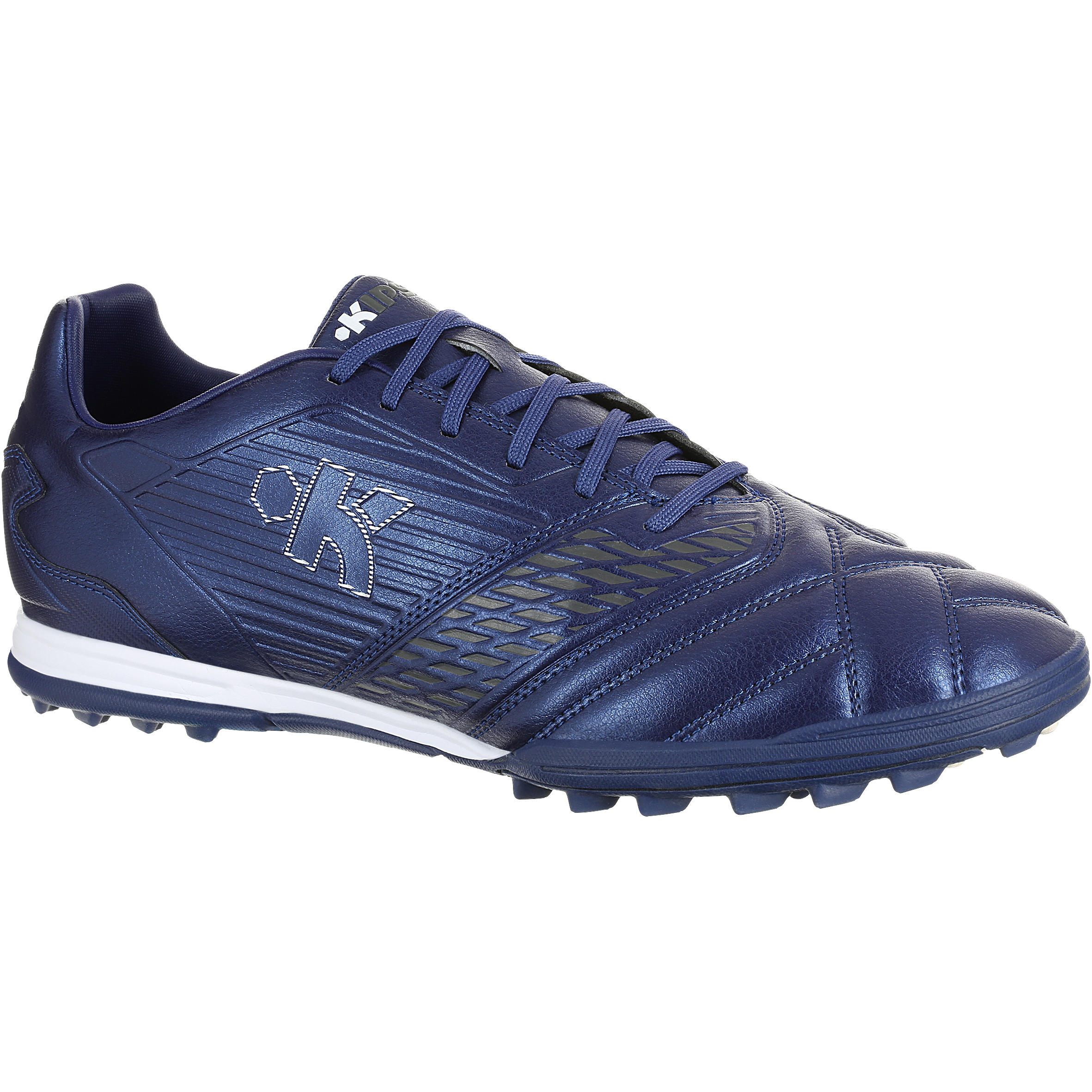 Density 300 HG Adult Football Trainers - Hard Ground Blue White - Decathlon