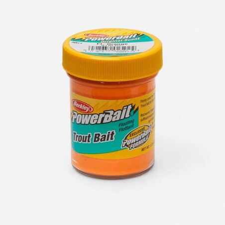 TROUT FISHING PASTE IN PONDS WITH POWERBAIT ORANGE BAIT - Decathlon