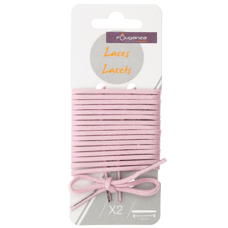 Horse Riding Jodhpur Boot Laces - Black FOUGANZA - Decathlon