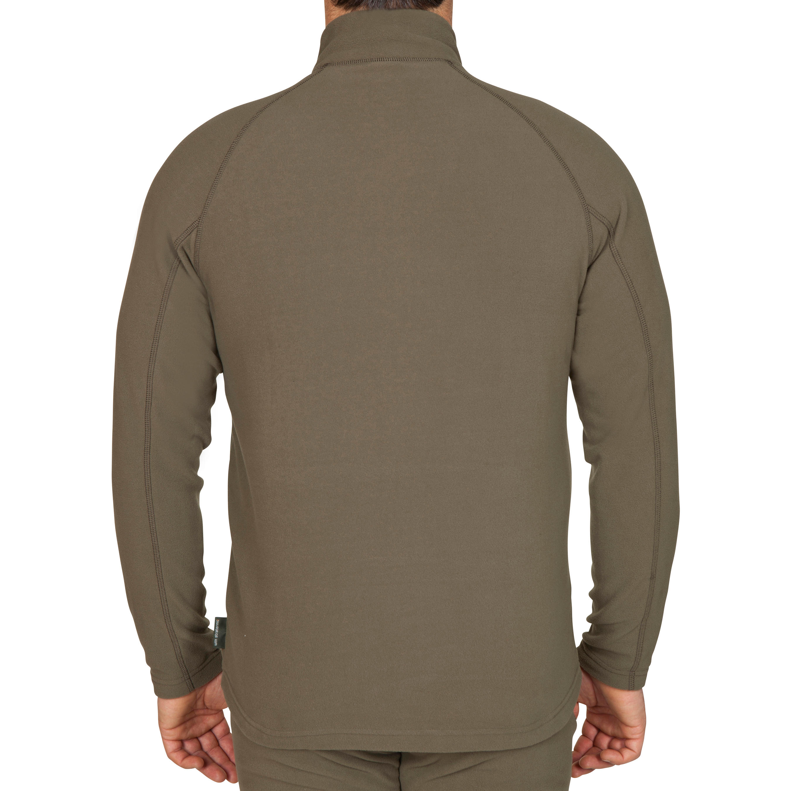 Base Layer Fleece Jacket - 100 Green - Olive green - Solognac - Decathlon