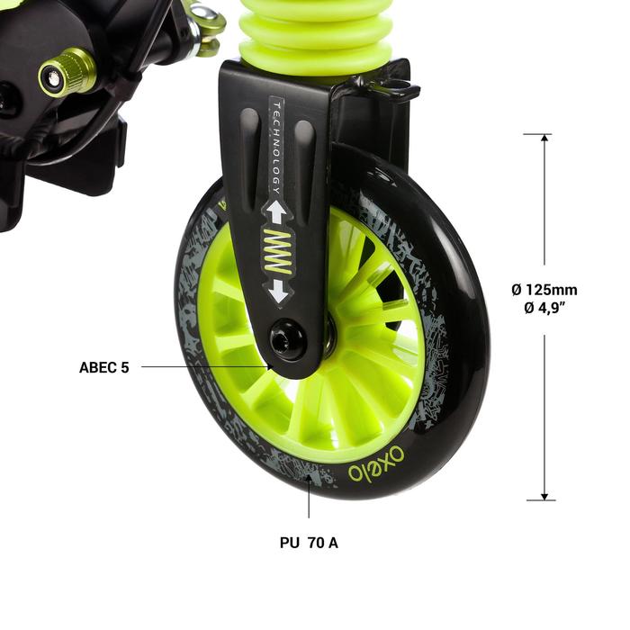 Oxelo Step kinderen Mid 5 met vering en rem op stuur | Decathlon