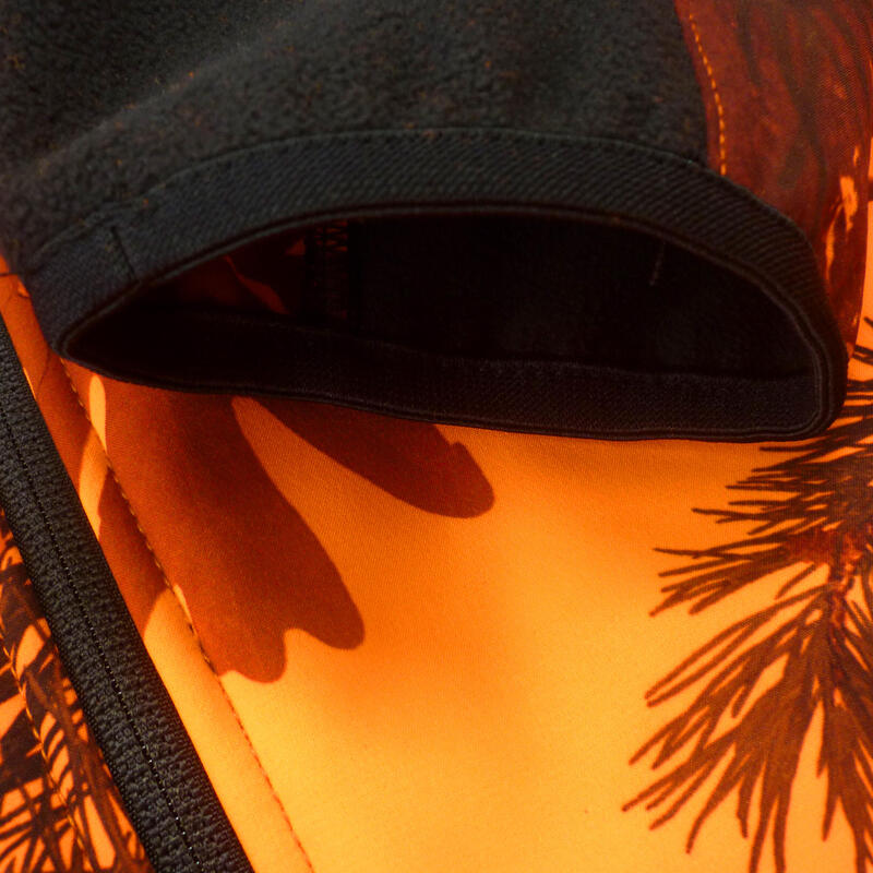 Jagd-Softshelljacke Sibir 500 Camouflage orange SOLOGNAC - DECATHLON