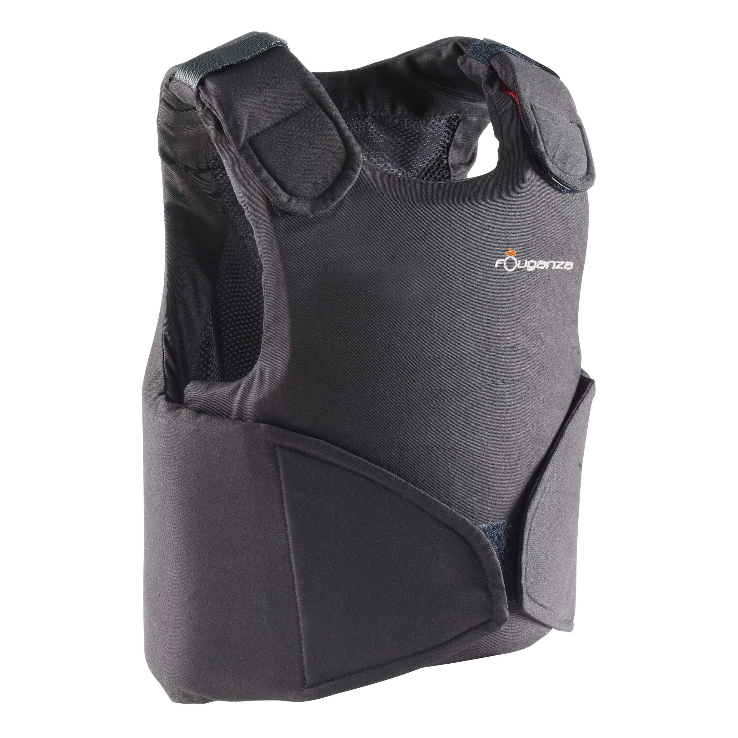 SAFETY 100 adult horse riding body protector - black - Decathlon