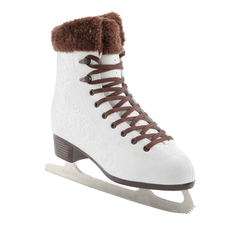 500 Ice Skates - Brown - Decathlon