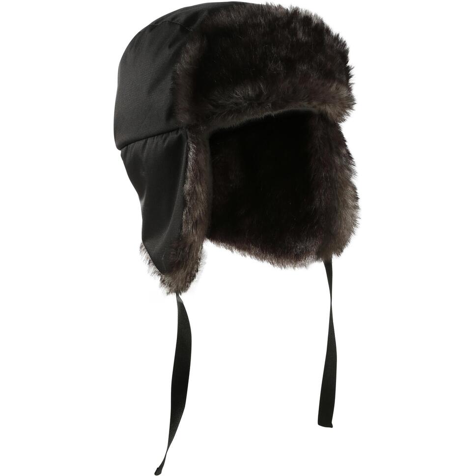 Adult Ushanka Ski Hat Firstheat - Black WEDZE - Decathlon